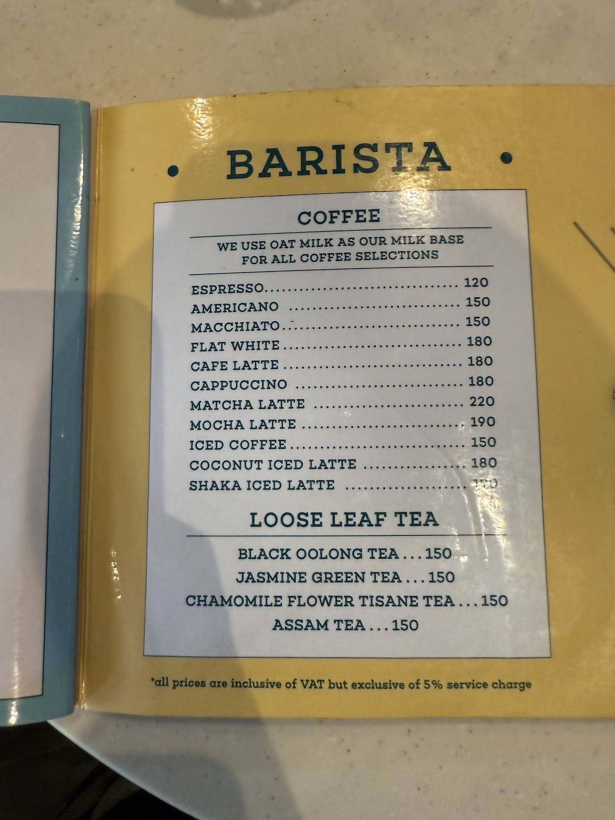 Menu at SHAKA - Burgos Circle BGC cafe, Taguig, Burgos Circle
