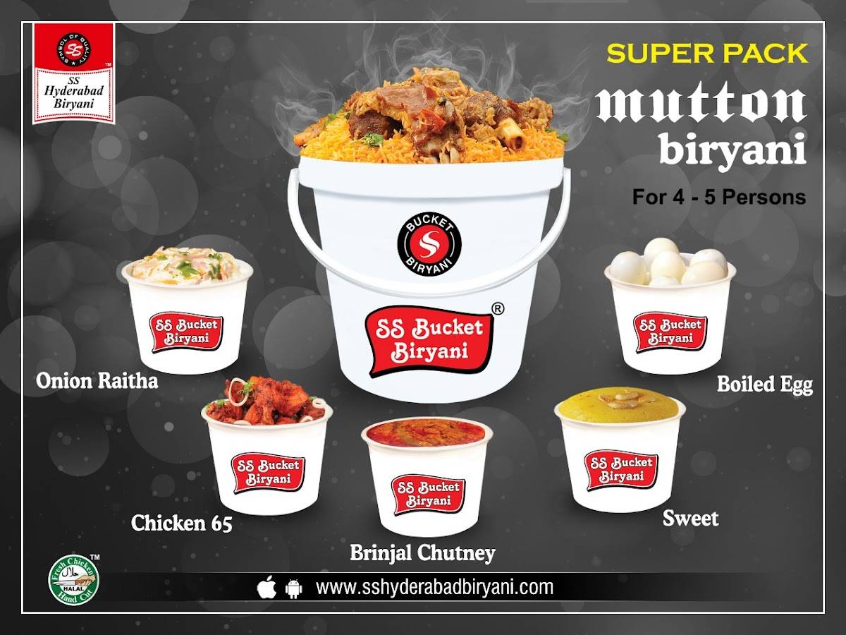 Menu at SS Hyderabad Biryani Kaladipet, Chennai, No: 975