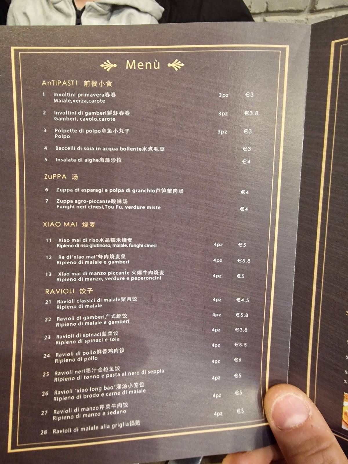 Menu da Sacco Segreto ristorante, Roma, Via Santa Maria Ausiliatrice