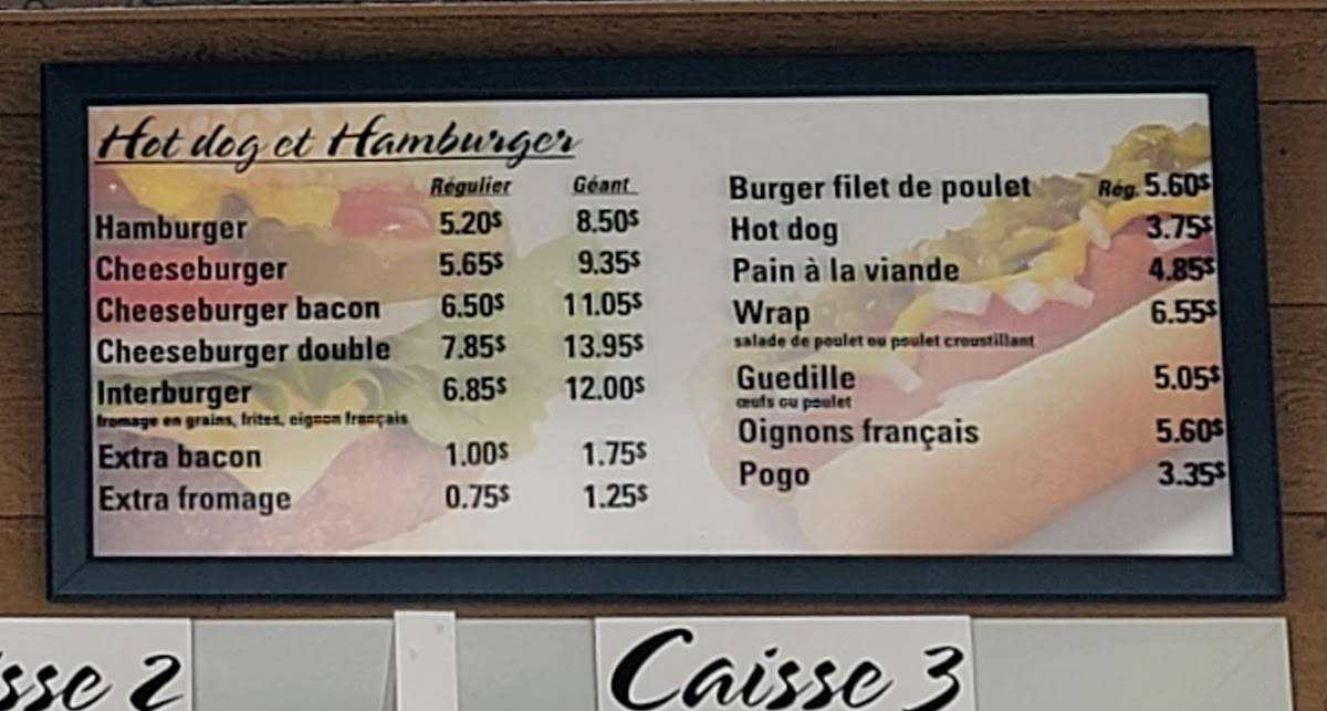 Menu au Casse-croûte Marcotte fast food, Sainte-Catherine-de-la-Jacques ...