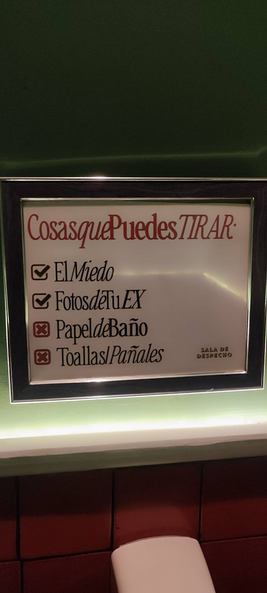 Menu at Sala de Despecho Playa del Carmen pub & bar, Playa del Carmen