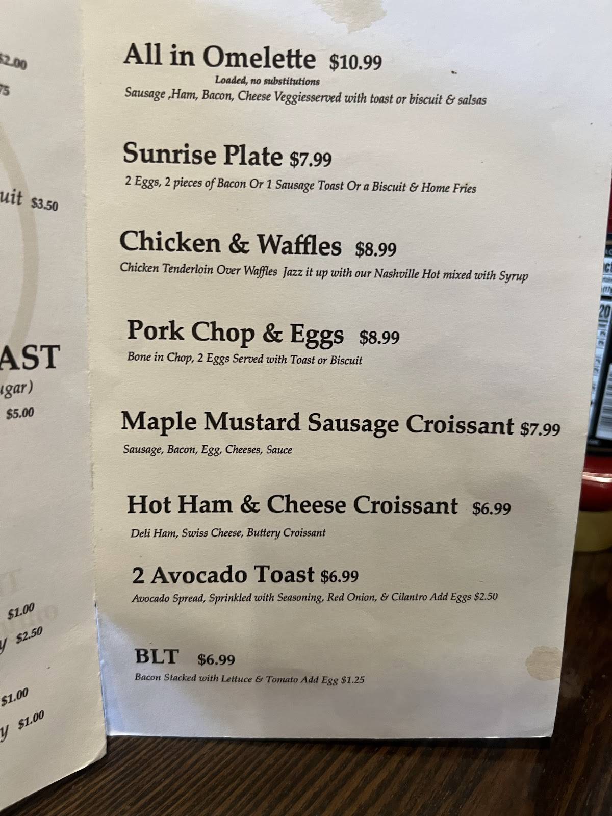 Menu at Salt and Pepper Grill restaurant, White Bluff