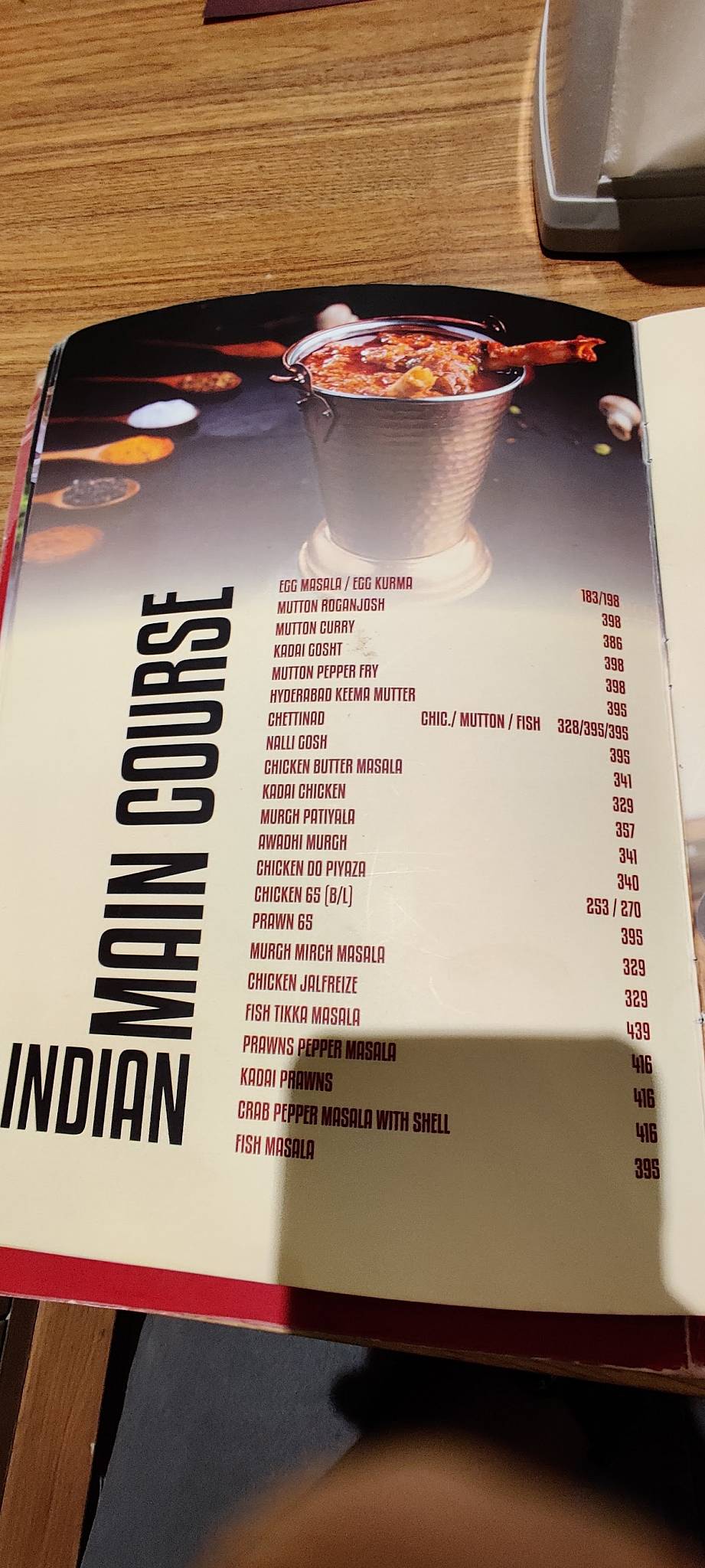 Menu at Samco Anna Nagar, Chennai