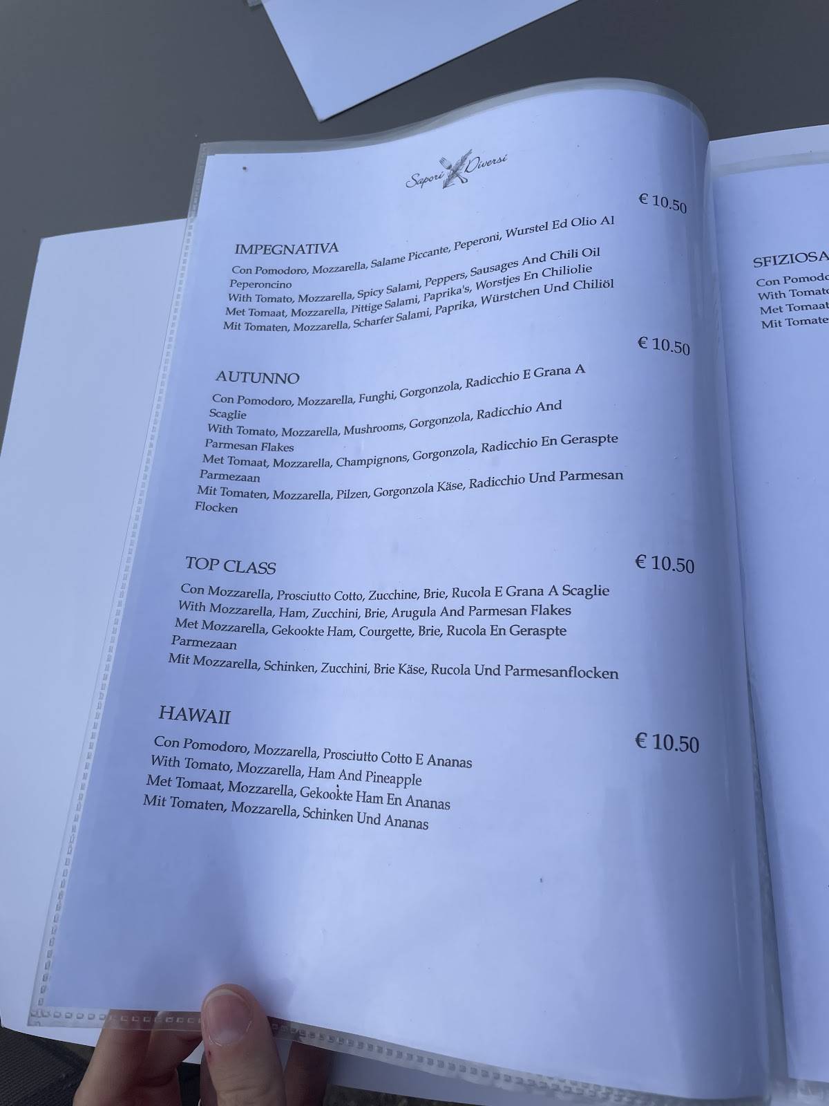 Menu at Weekend Glamping Resort Restaurant, San Felice del Benaco
