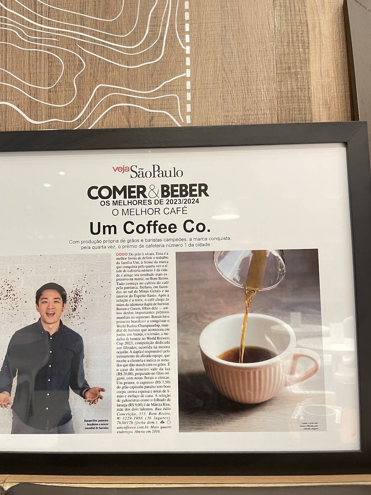 Menu em Um Coffee Co. café, São Paulo, R. Júlio Conceição