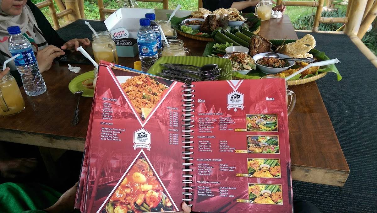 Menu at Saung Sunda Sawargi restaurant, Batam, 42JR+QHP
