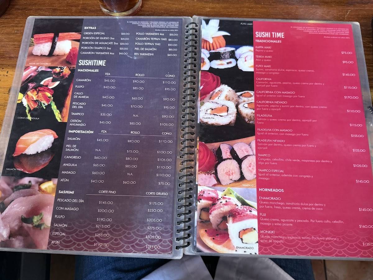 Carta del restaurante Señor Sushi, Manzanillo, Blvd. Miguel del la ...