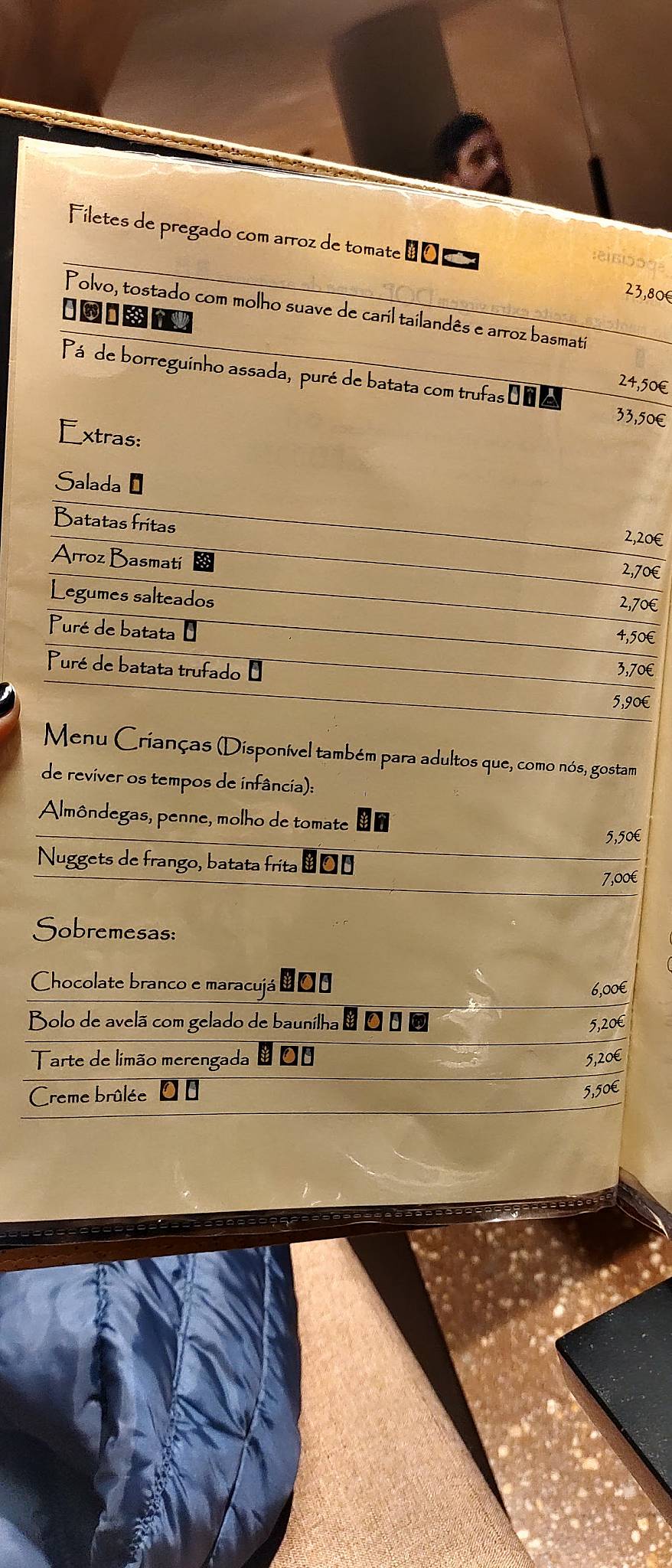 Menu em Seven Senses Restaurante, Viseu