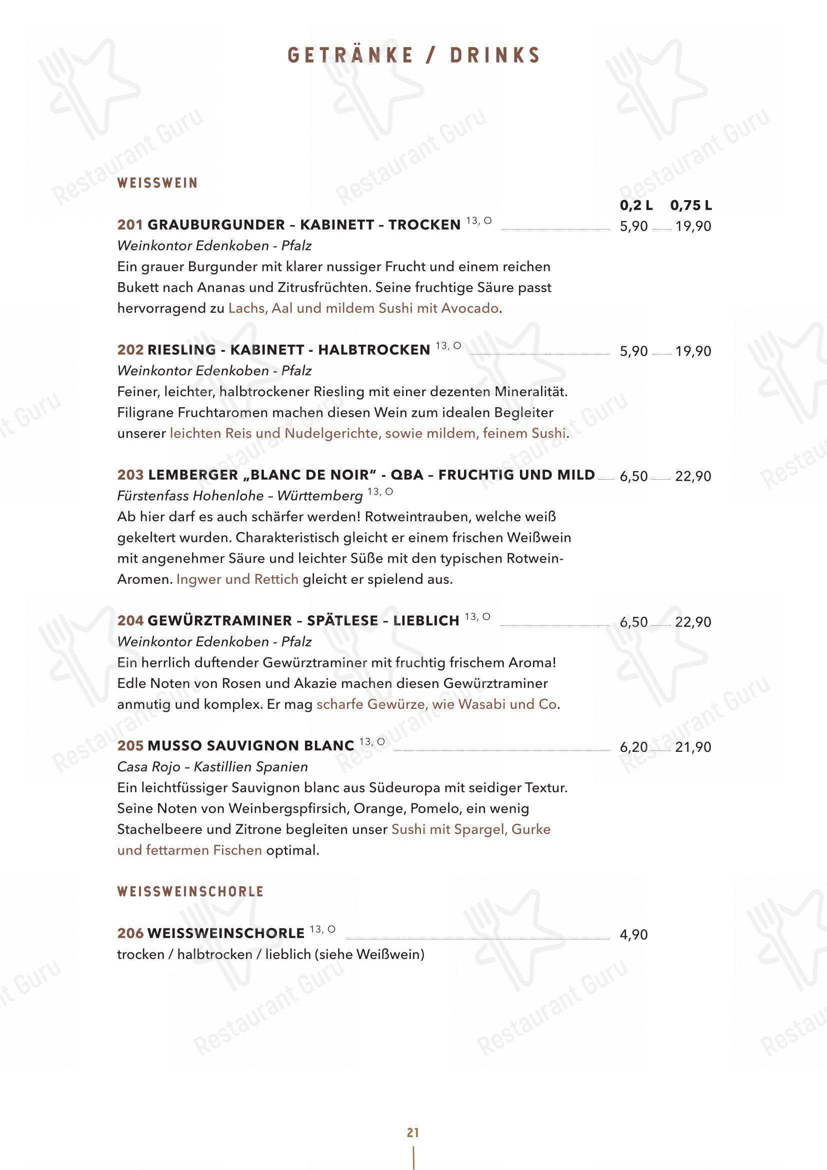 Speisekarte von Shima Restaurant - Großenhain, Großenhain