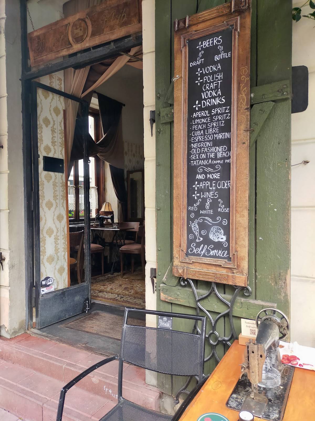 Menu at Singer pub & bar, Kraków, Estery 20