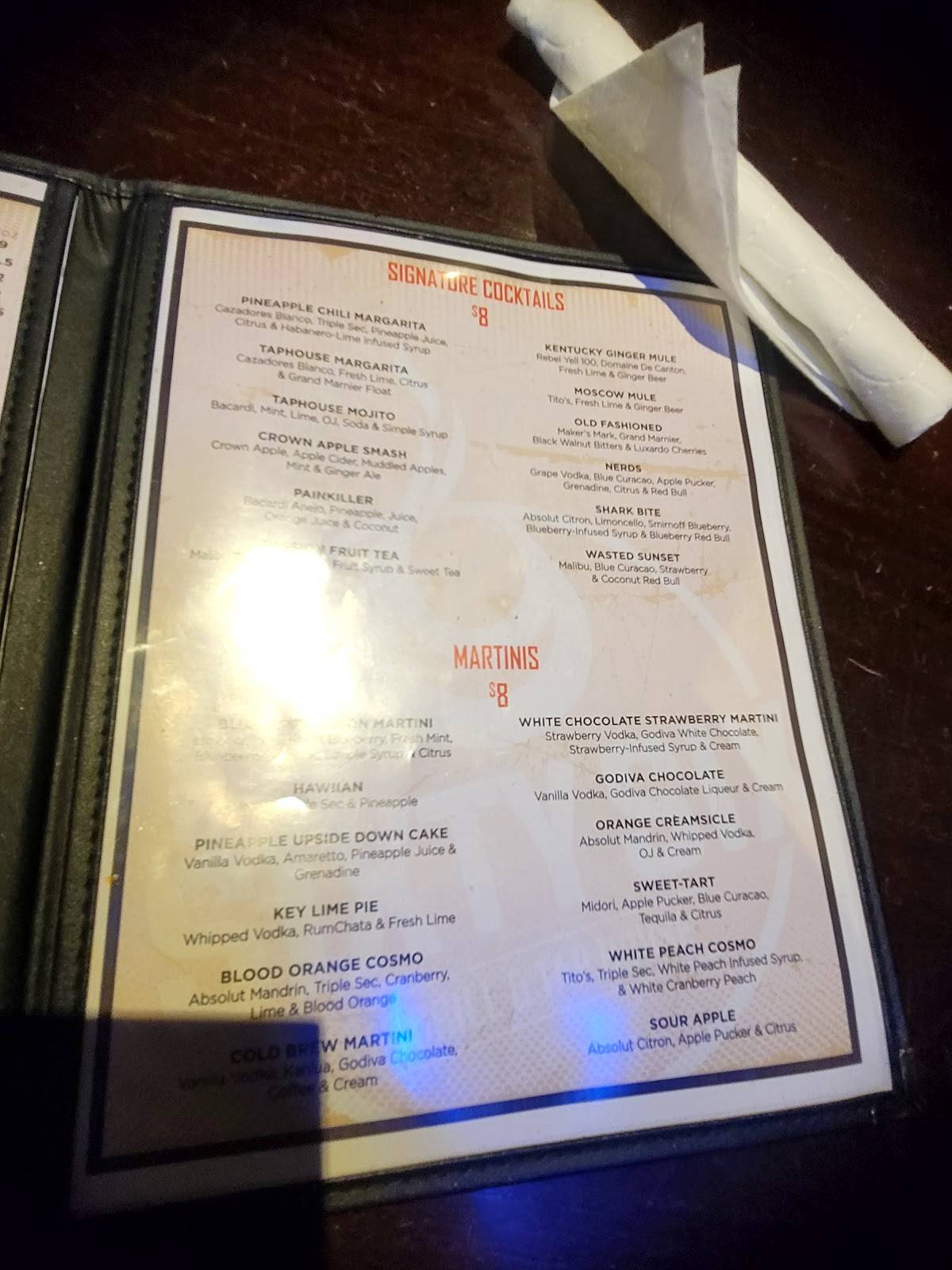 Menu at Sixty Six Grill and Taphouse pub & bar, Winston-Salem