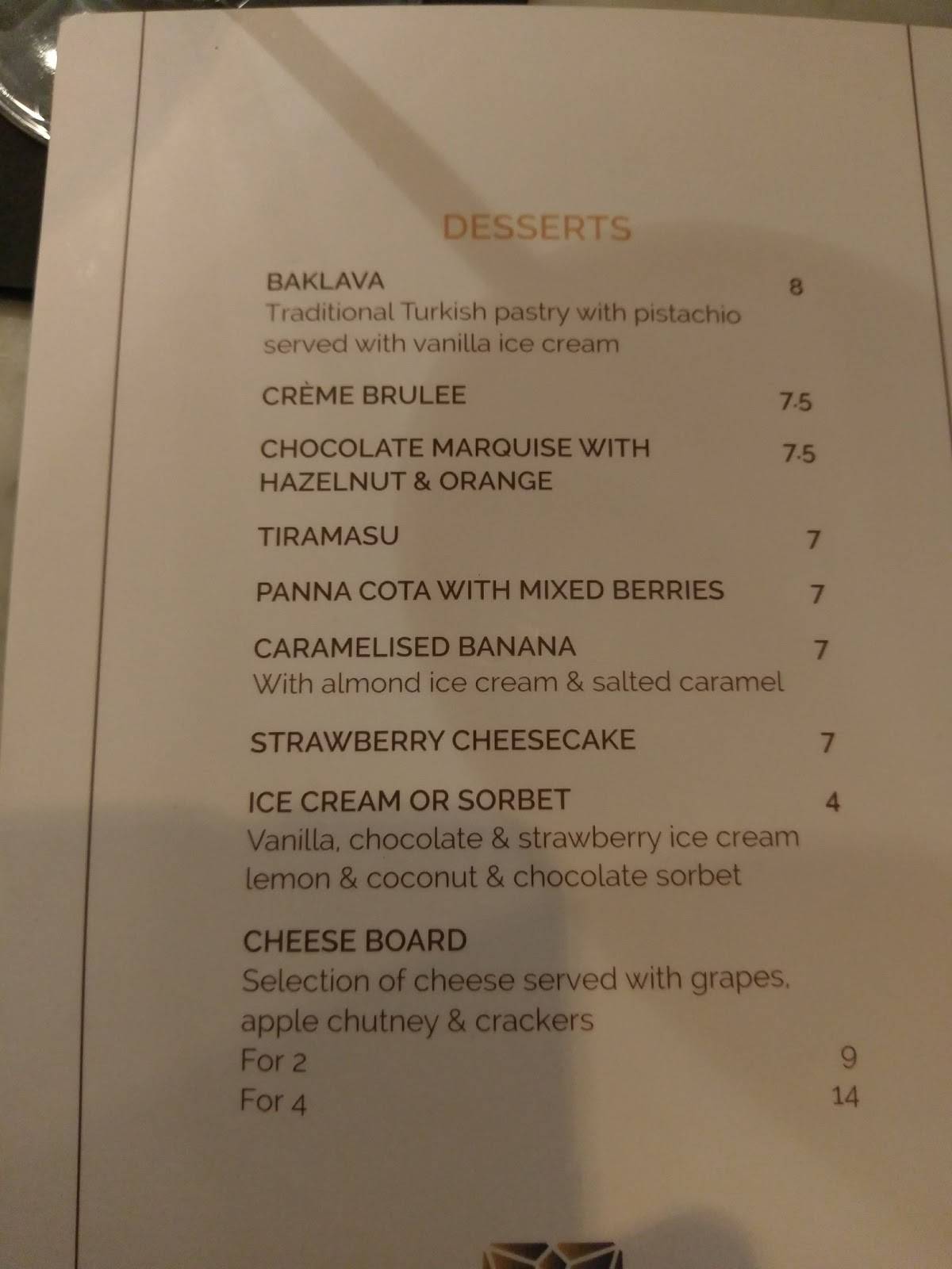 Menu at Skew Restaurant & Cocktail Bar, Bishop's Stortford