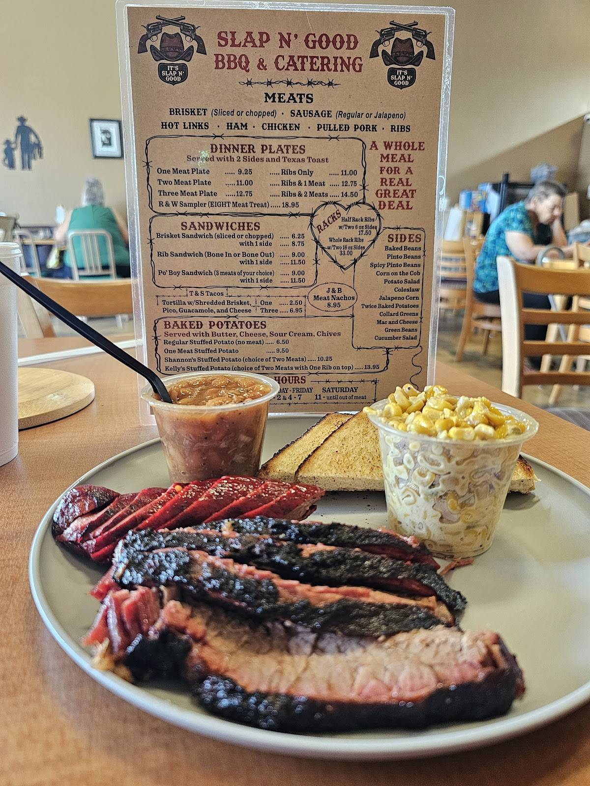 Carta de Slap N' Good BBQ & Catering, Kemp