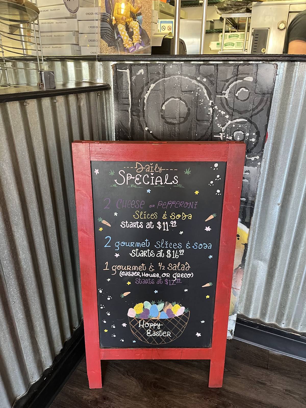 Menu at Slice 420 pizzeria, Colorado Springs, W Colorado Ave #108