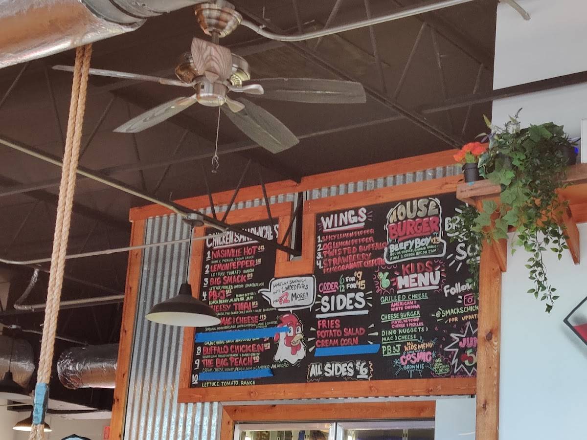 Carta del restaurante Smack's Chicken Shack, San Antonio, 447 W ...