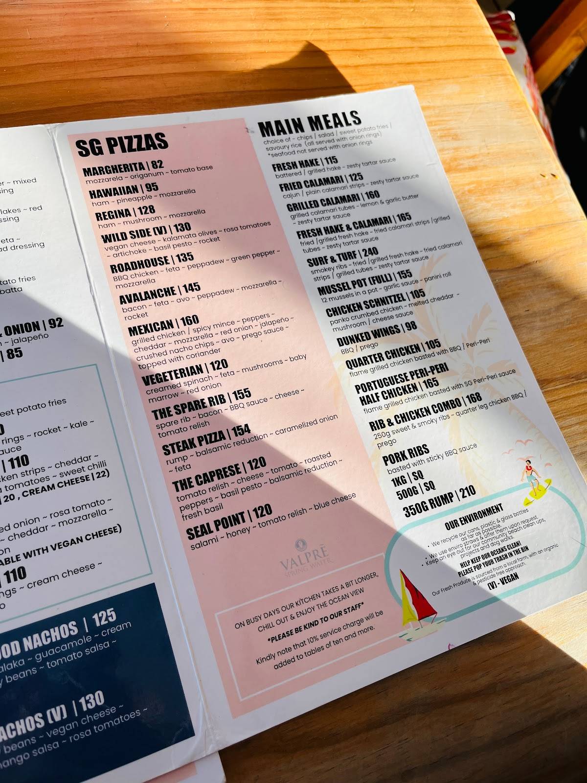 Menu at Something Good Roadhouse restaurant, Port Elizabeth