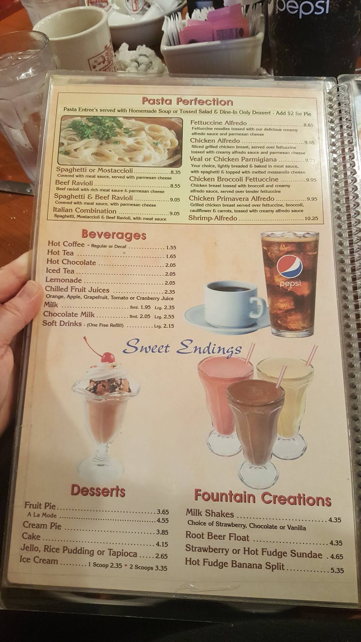 Menu at Neli's Restaurant, South Beloit