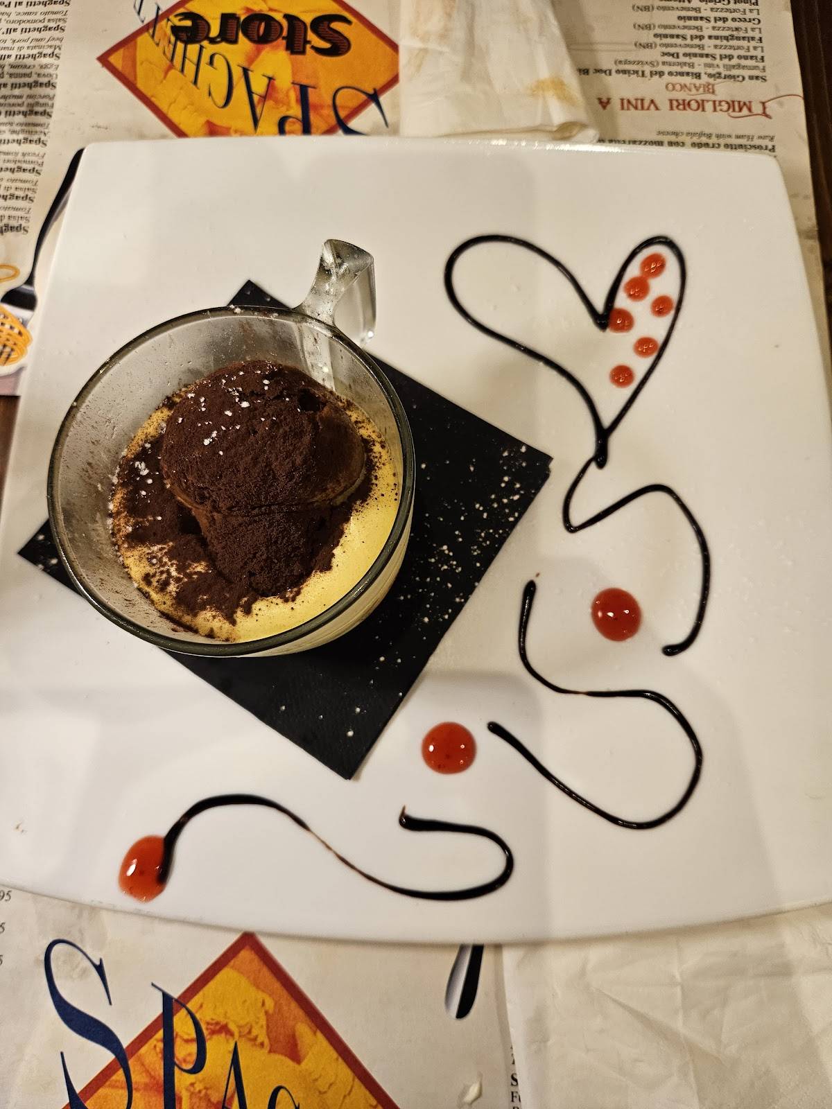 Carta de Spaghetti Store, Locarno