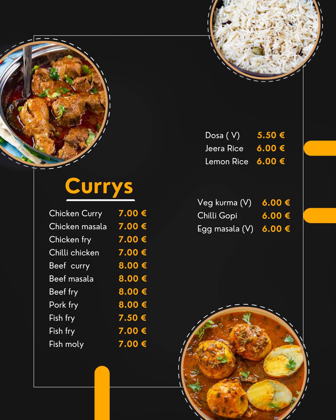 Menu at Spice Queen South Indian Restaurant, Saint Paul's Bay