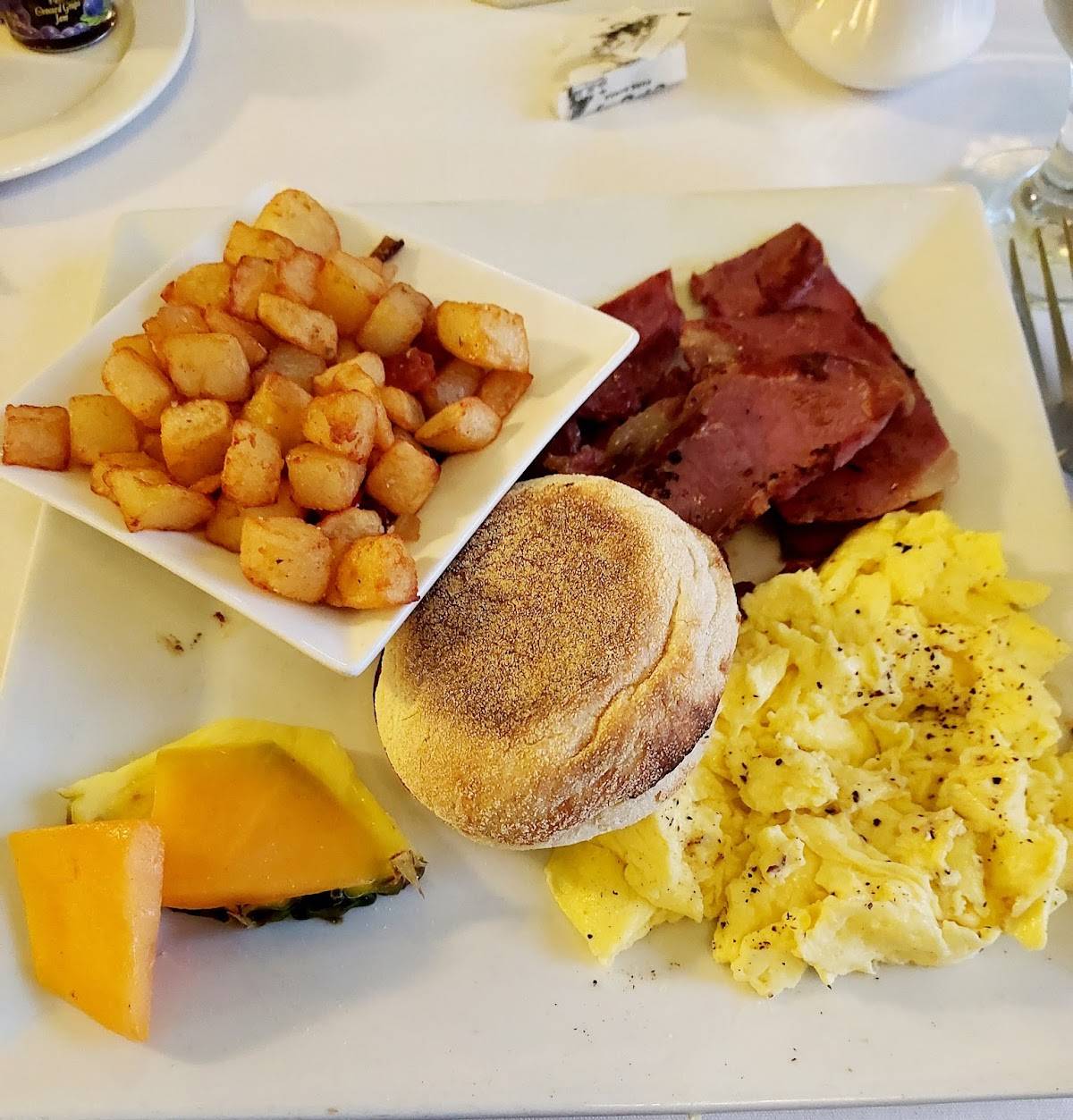 Menu at Spoonbread restaurant, Greenville