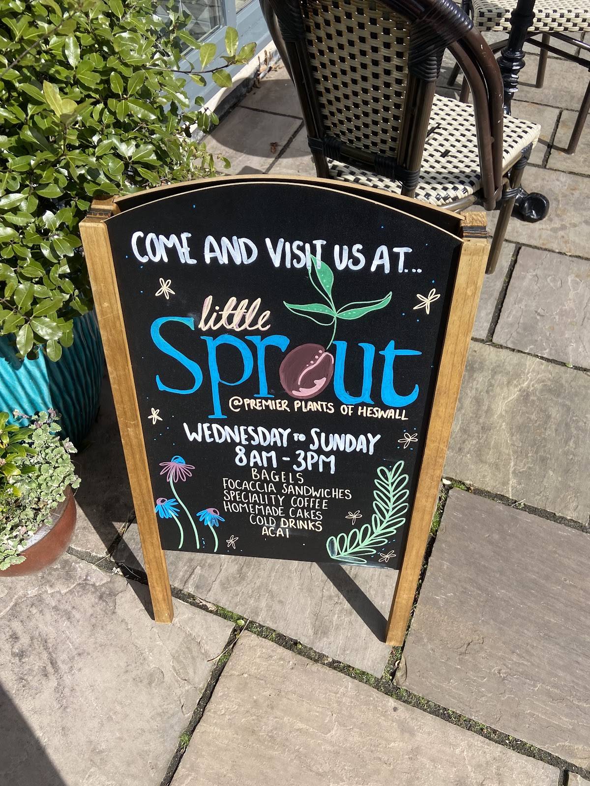 Menu at Sprout Kitchen Garden cafe, Ellesmere Port