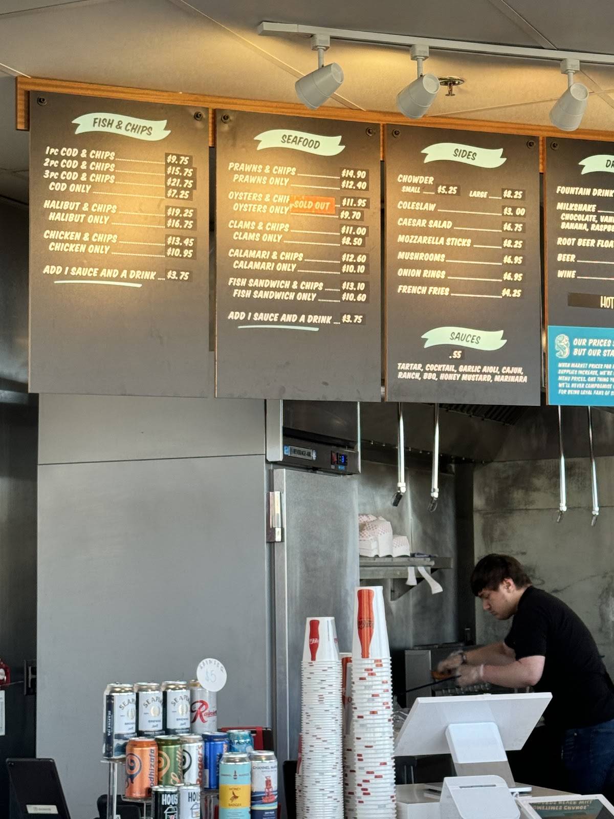 Menu at Spud Fish & Chips restaurant, Edmonds