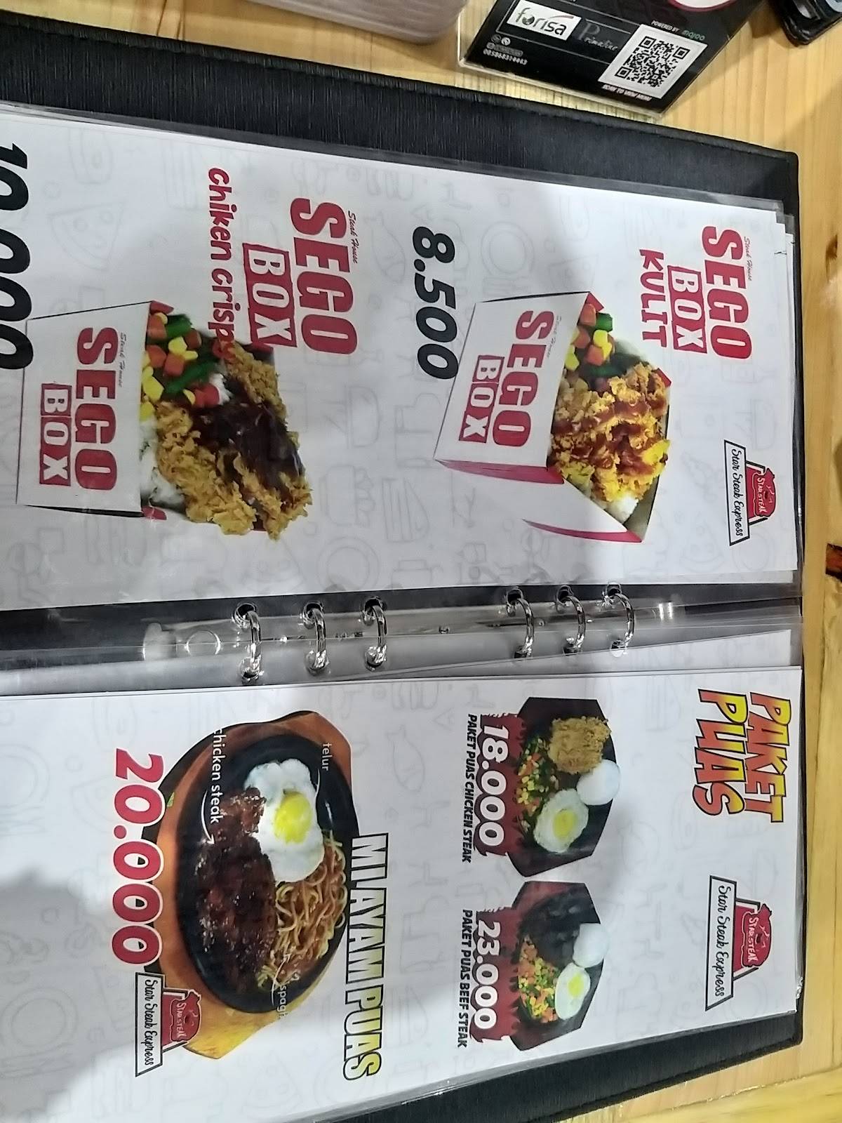 Menu at Star Steak Express Tawangsari restaurant, Sukoharjo
