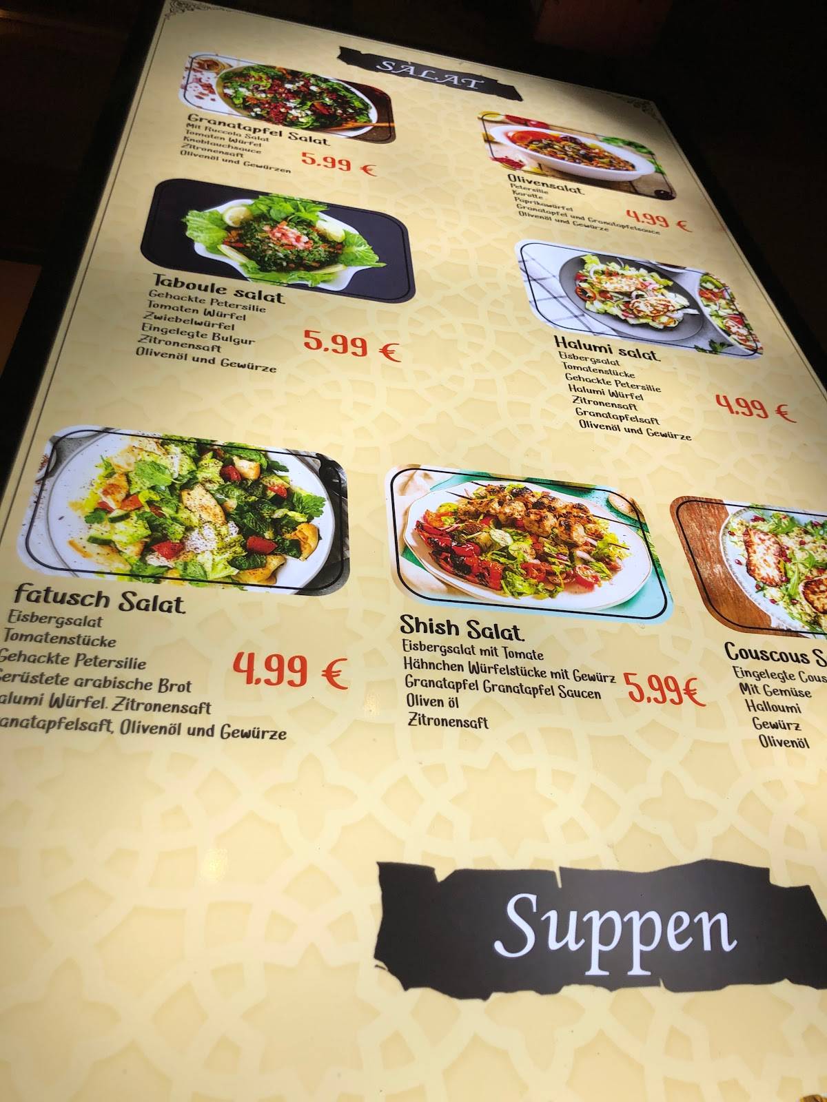 Speisekarte von Star kitchen restaurant, Berlin
