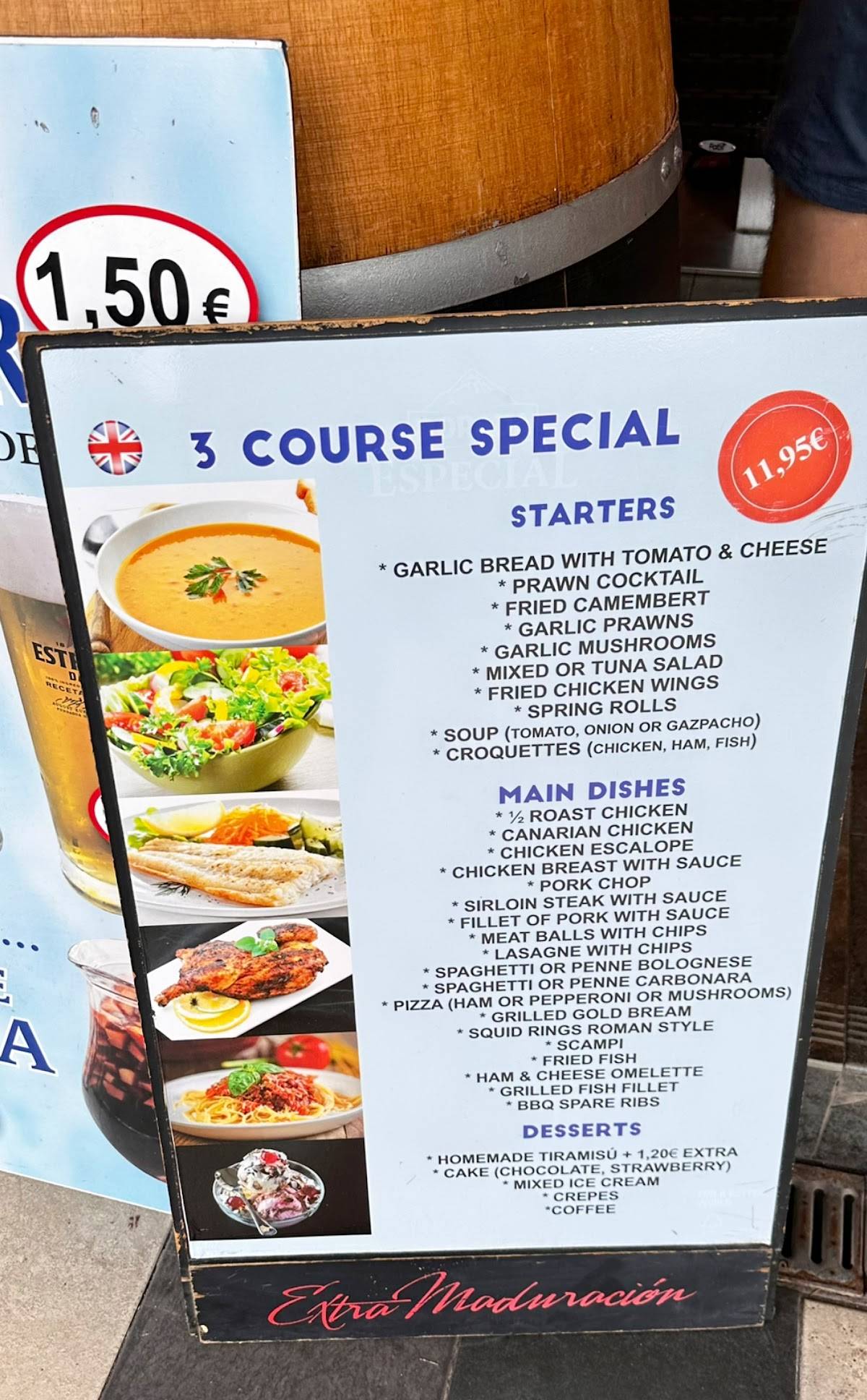 Menu at Steak-house Restaurant Testarossa, Costa Adeje, Centro ...