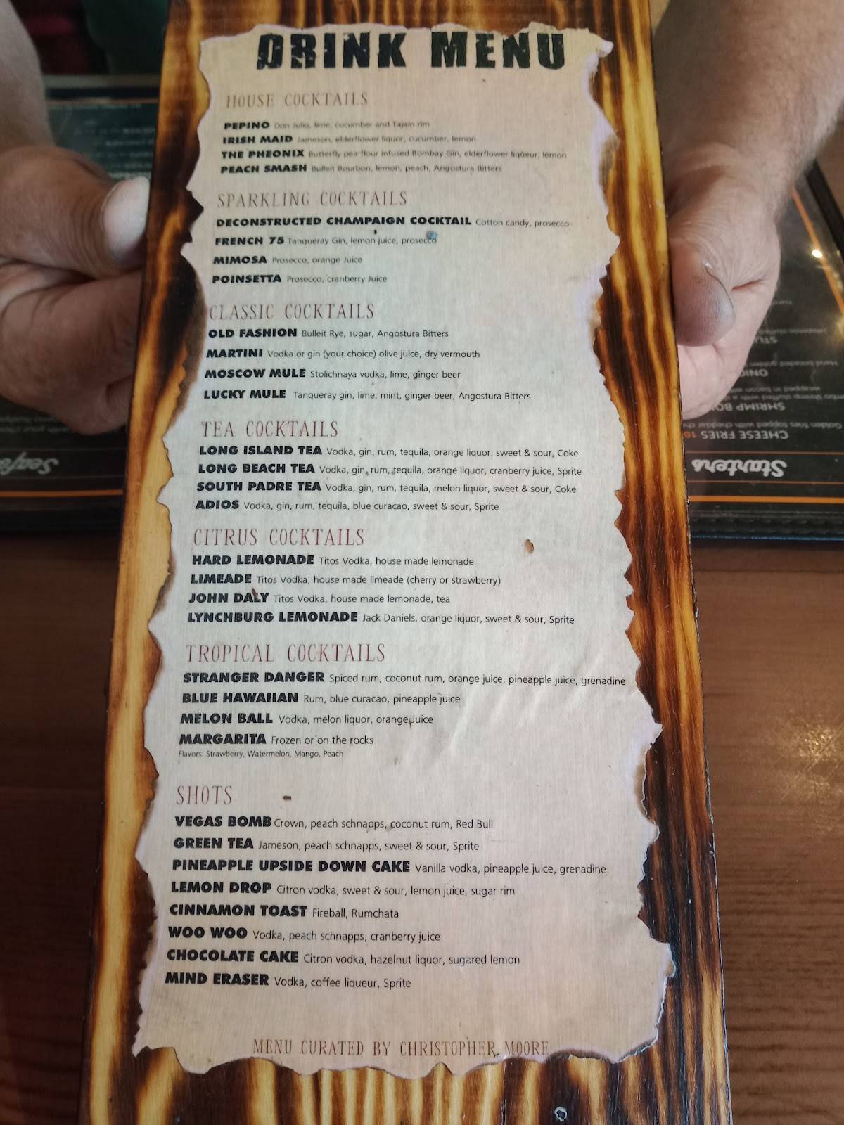 Menu at Corner Grub House steakhouse, Sulphur Springs