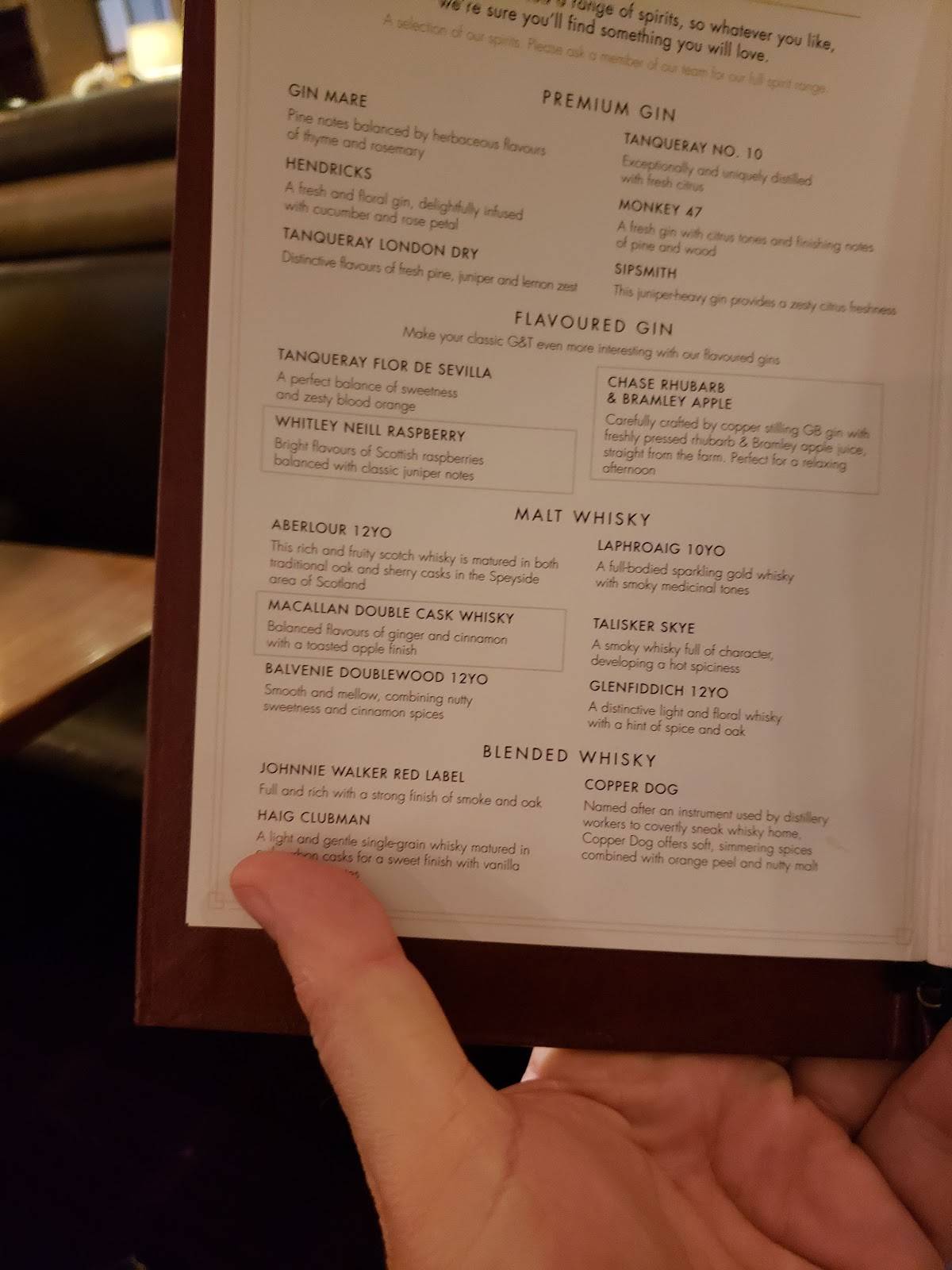 Menu at Miller & Carter Glasgow steakhouse, Glasgow, 47 St Vincent St