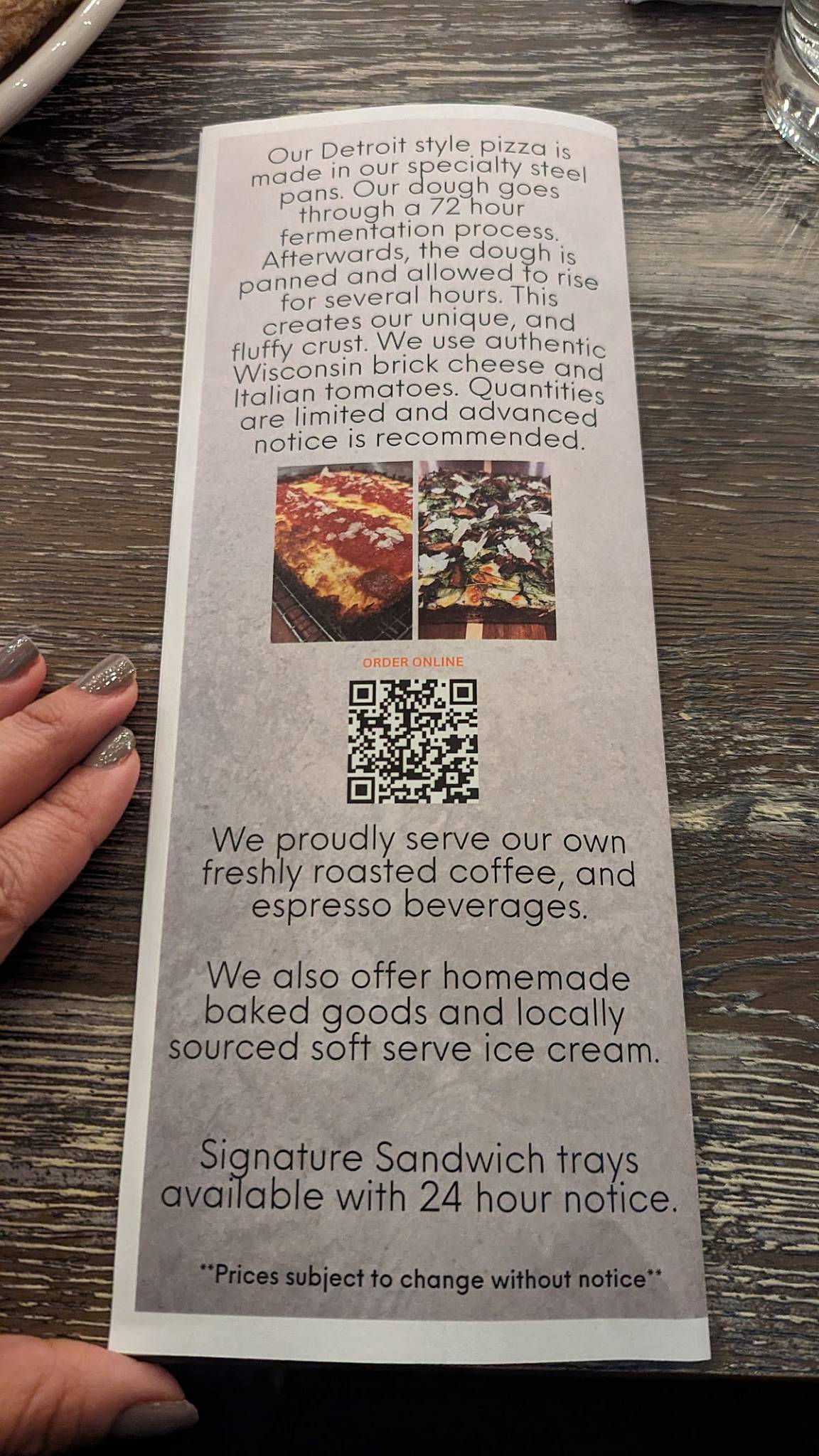 Menu at Steel Penny Cafe, Hatboro