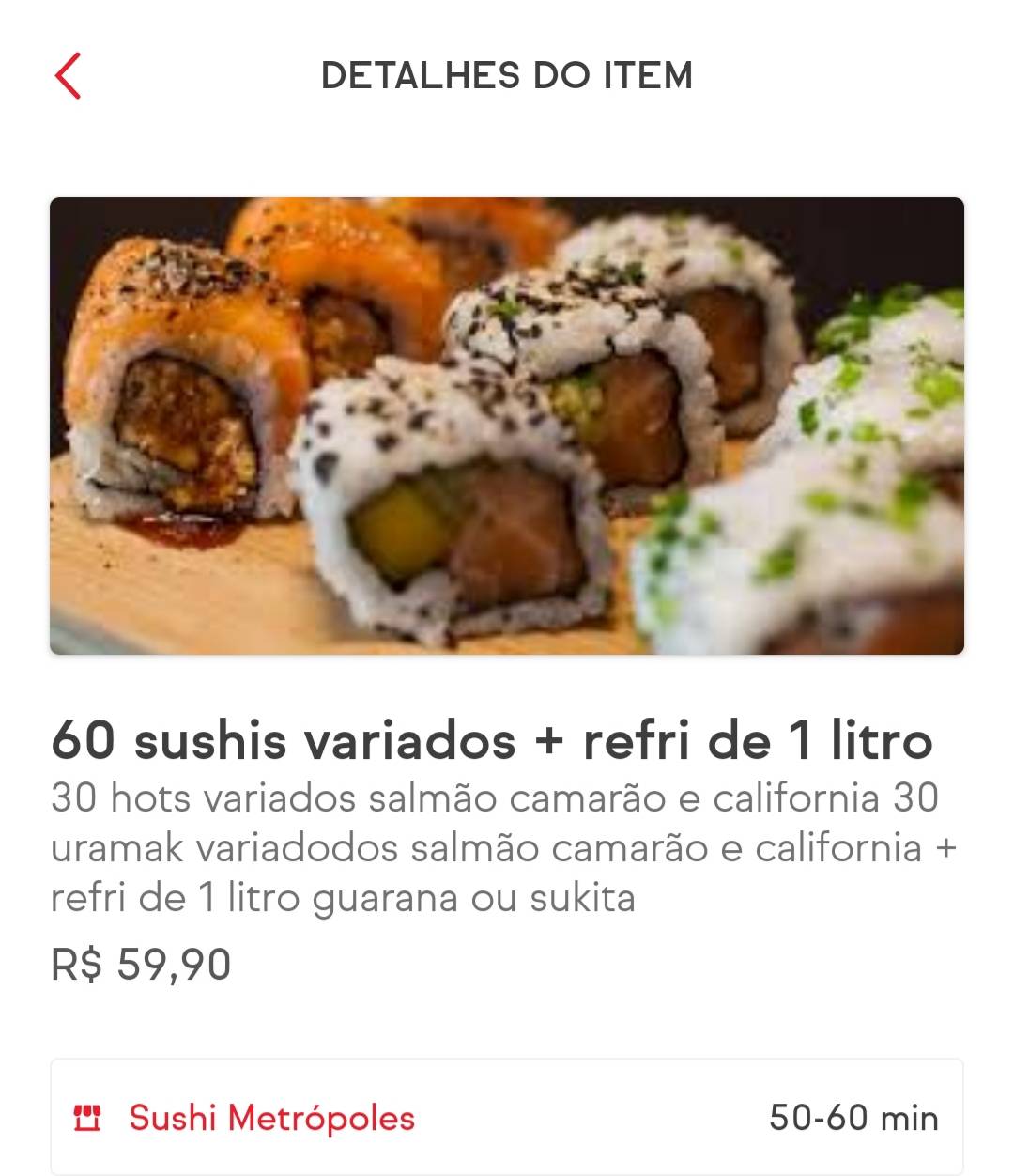 Menu em Sushi metrópoles restaurante, Ananindeua, esquina com a ...