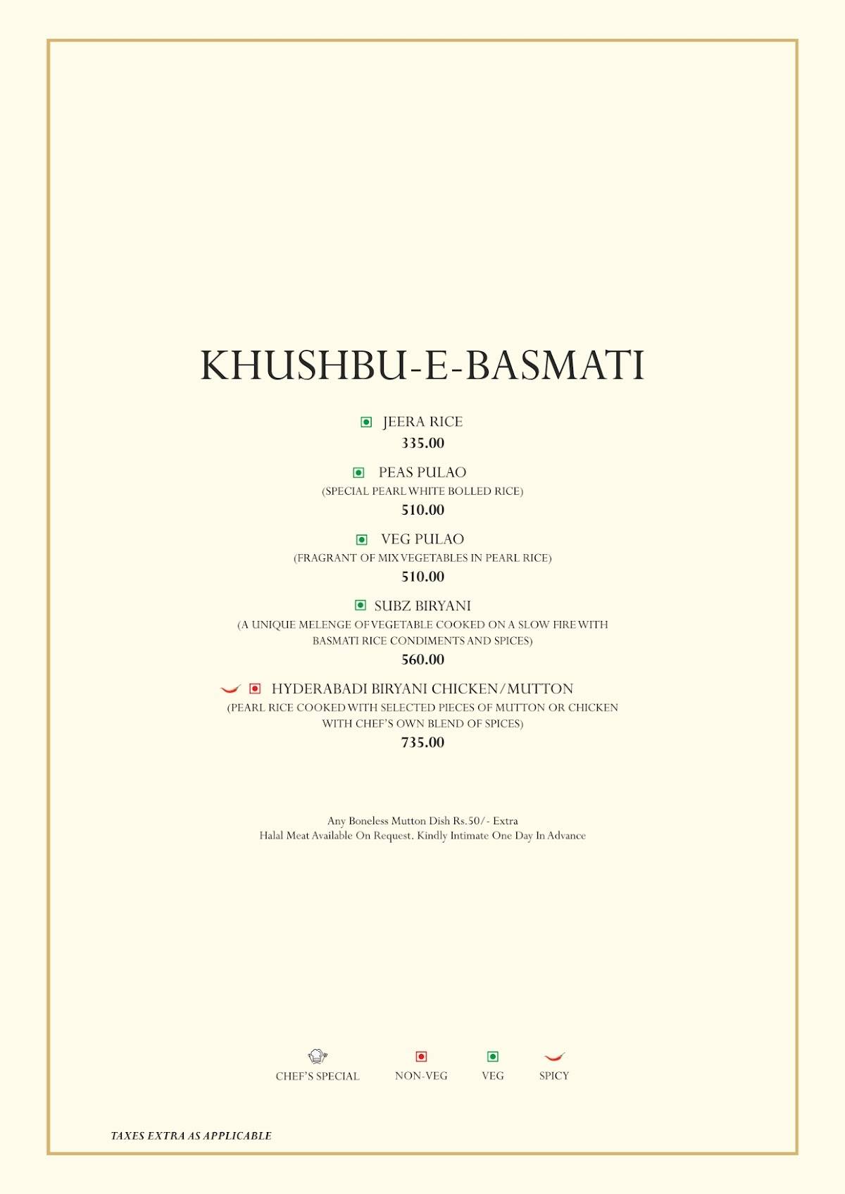 Menu at Swagath Restaurant, Panchkula