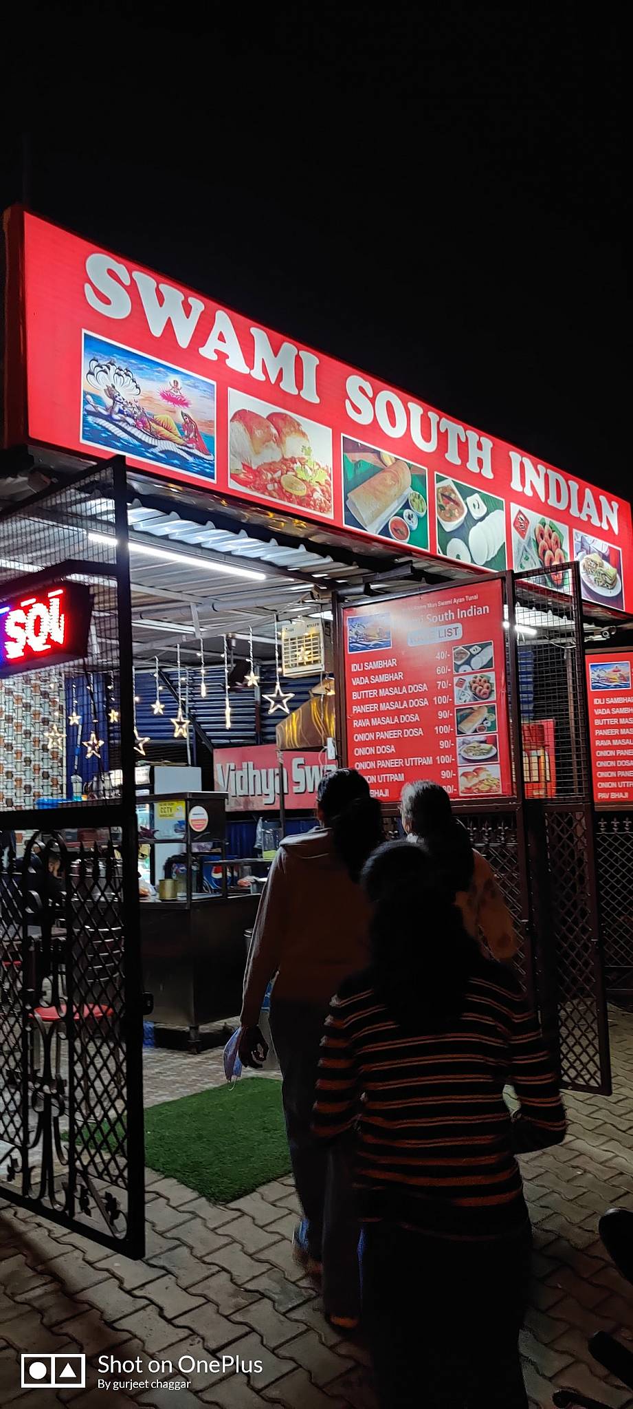 Menu at Swami South Indian, Nangal