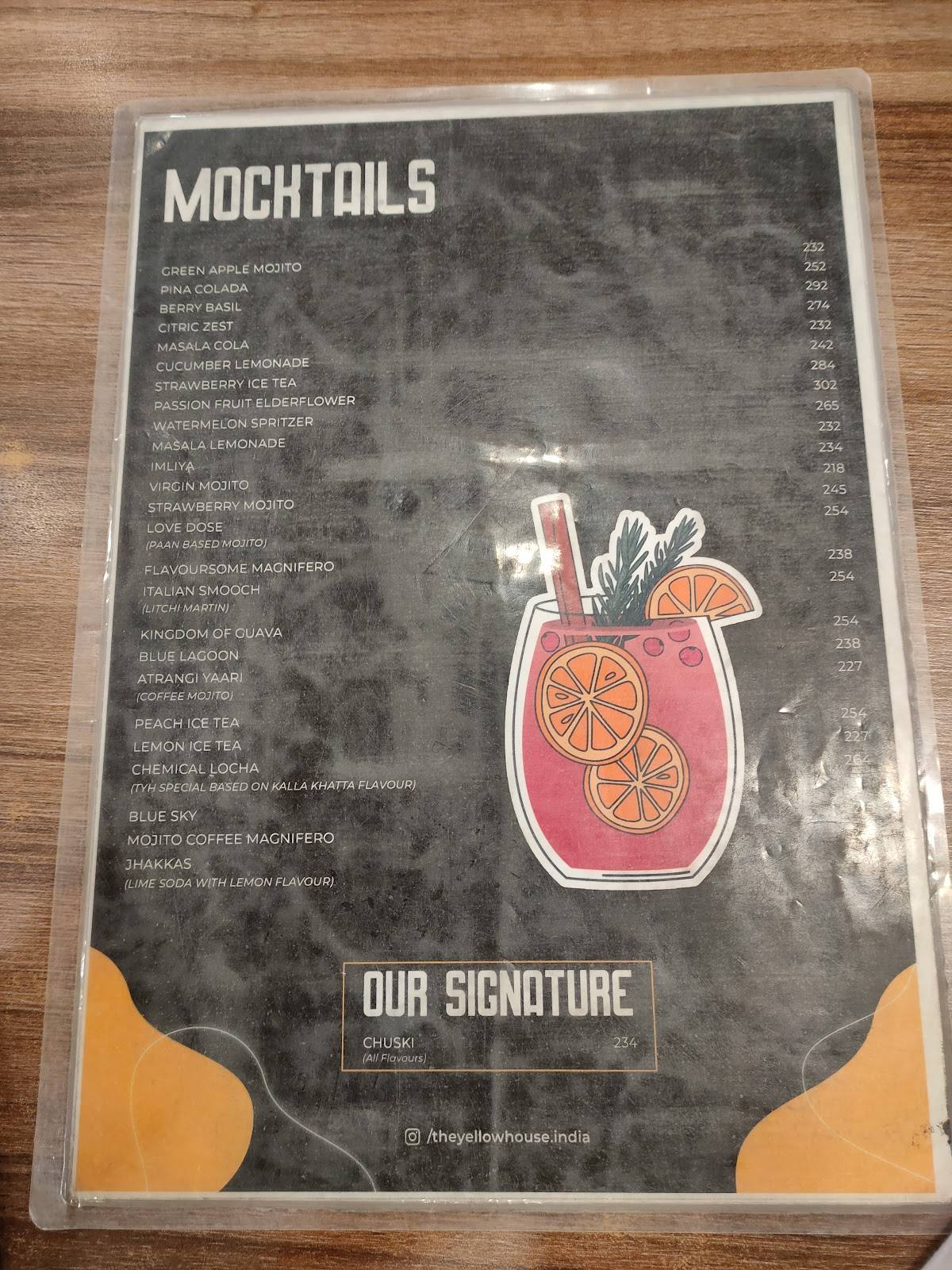 Menu at THE ROBOT RESTAURANT LUCKNOW - THE YELLOW HOUSE Best Chinese ...