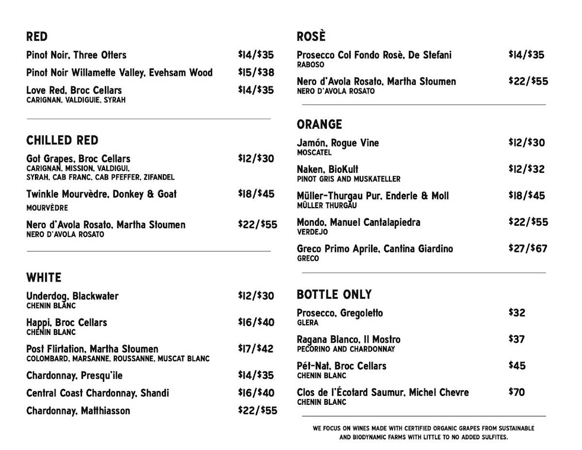 Menu at TNT Taproom pub & bar, Ketchum