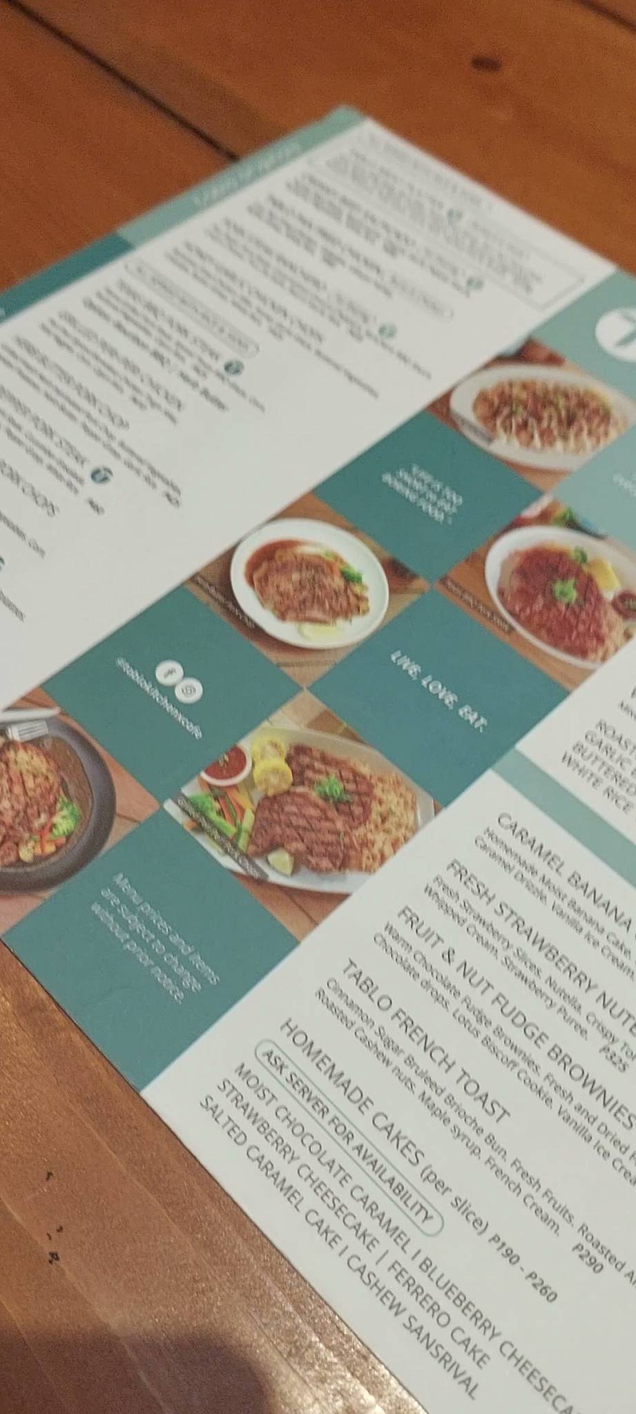 Menu at Tablo Kitchen x Cafe South Las Piñas, Las Pinas