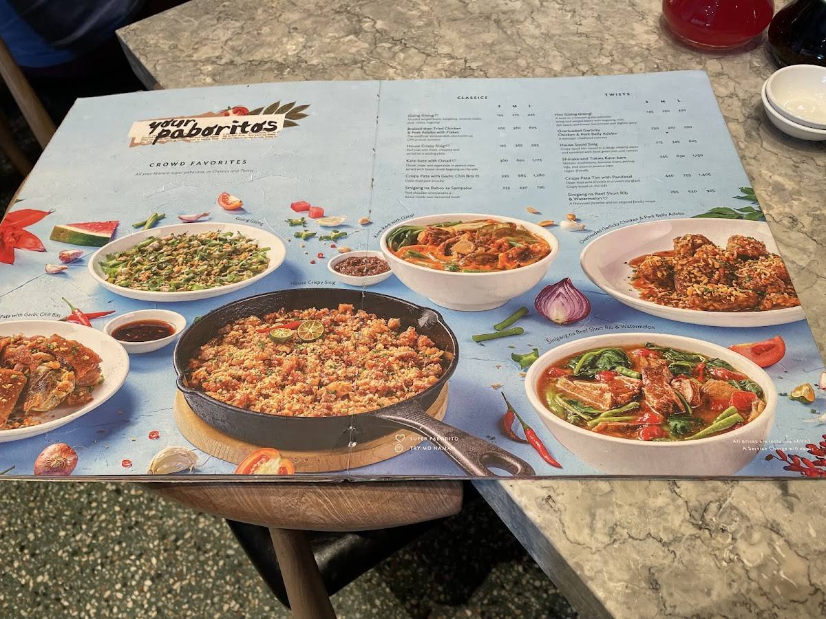 Menu at Manam Netpark restaurant, Taguig, 4th Ave