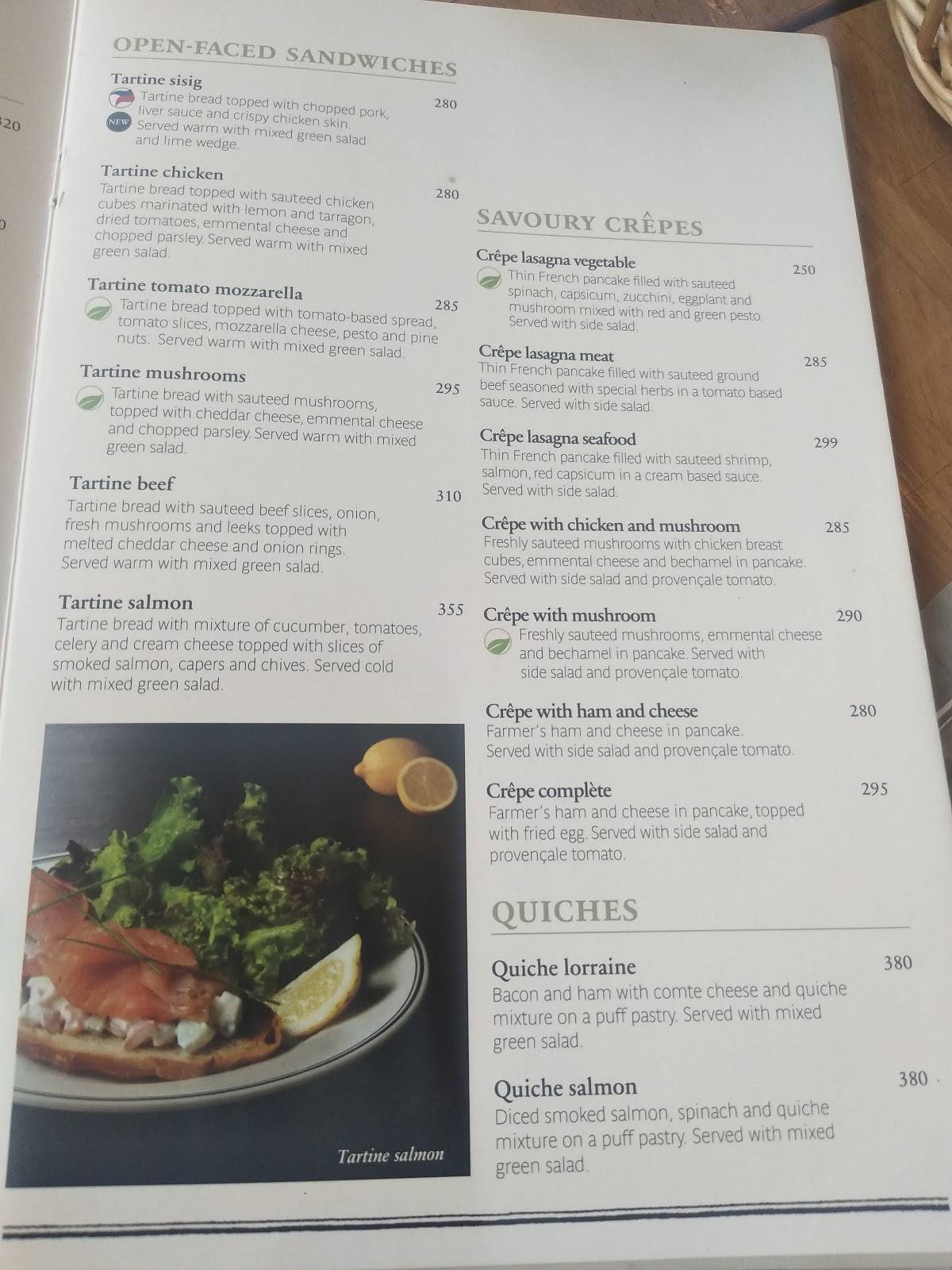 Menu at PAUL Boulangerie et Patisserie cafe, Taguig, G/F Bench Tower