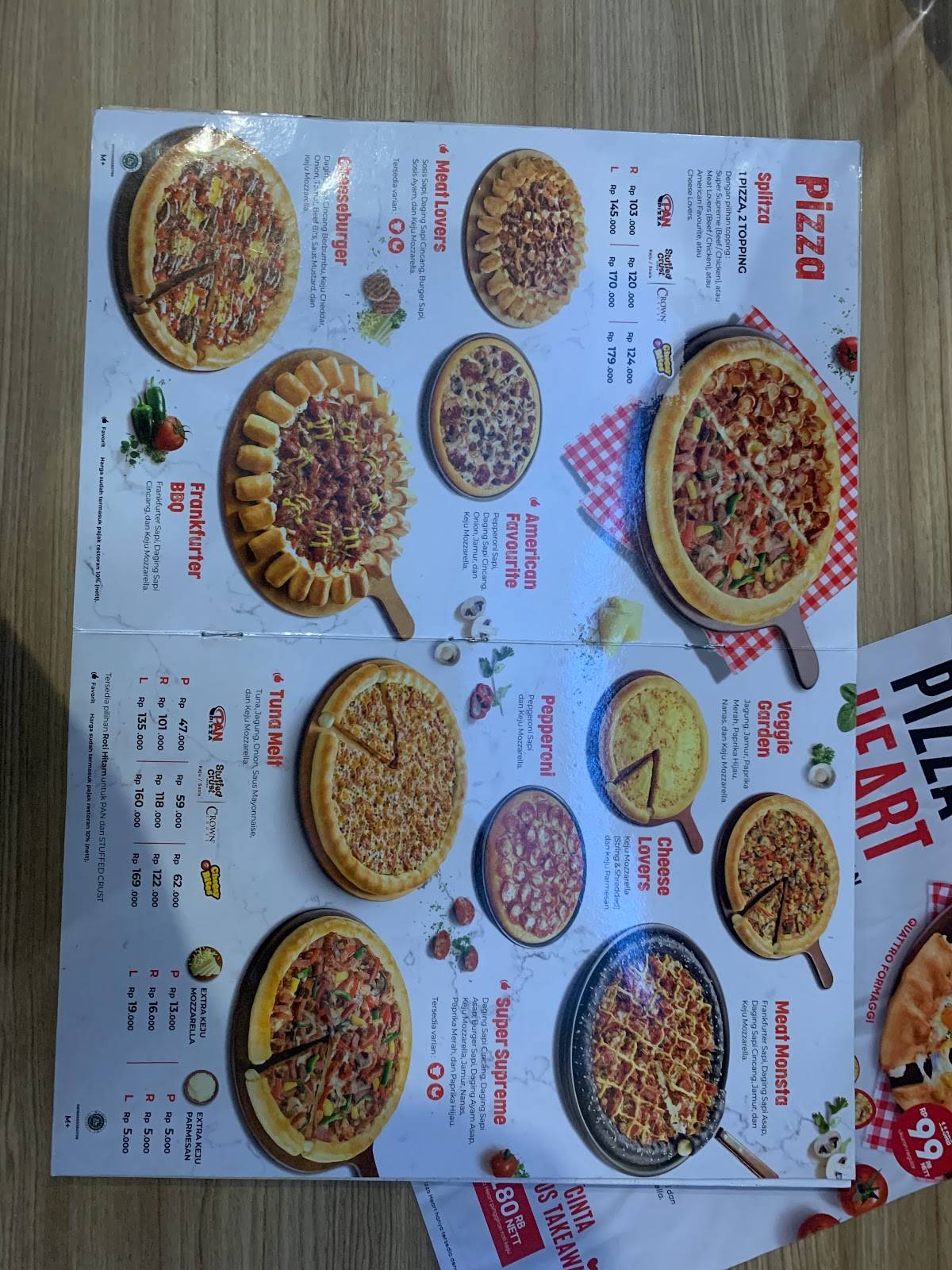 Carta del restaurante Pizza Hut Restoran, Tangerang, Komplek Citra Raya