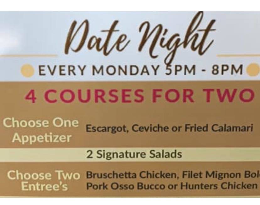 Menu at Currents Exquisite Cuisine & Historic Event Hall pub & bar ...