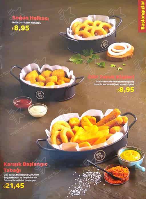 Menu at Tavuk Dünyası Vialand, Istanbul, Şht. Metin Kaya Sk. No:11