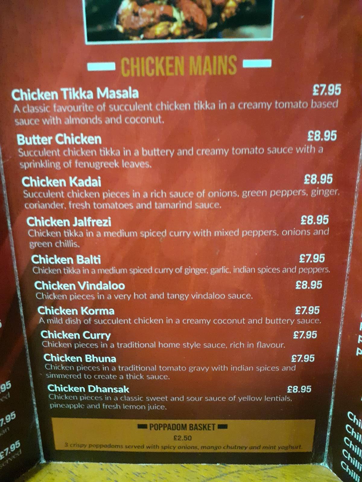 Menu at The Madebrook Carvery restaurant, Telford, Madebrook House