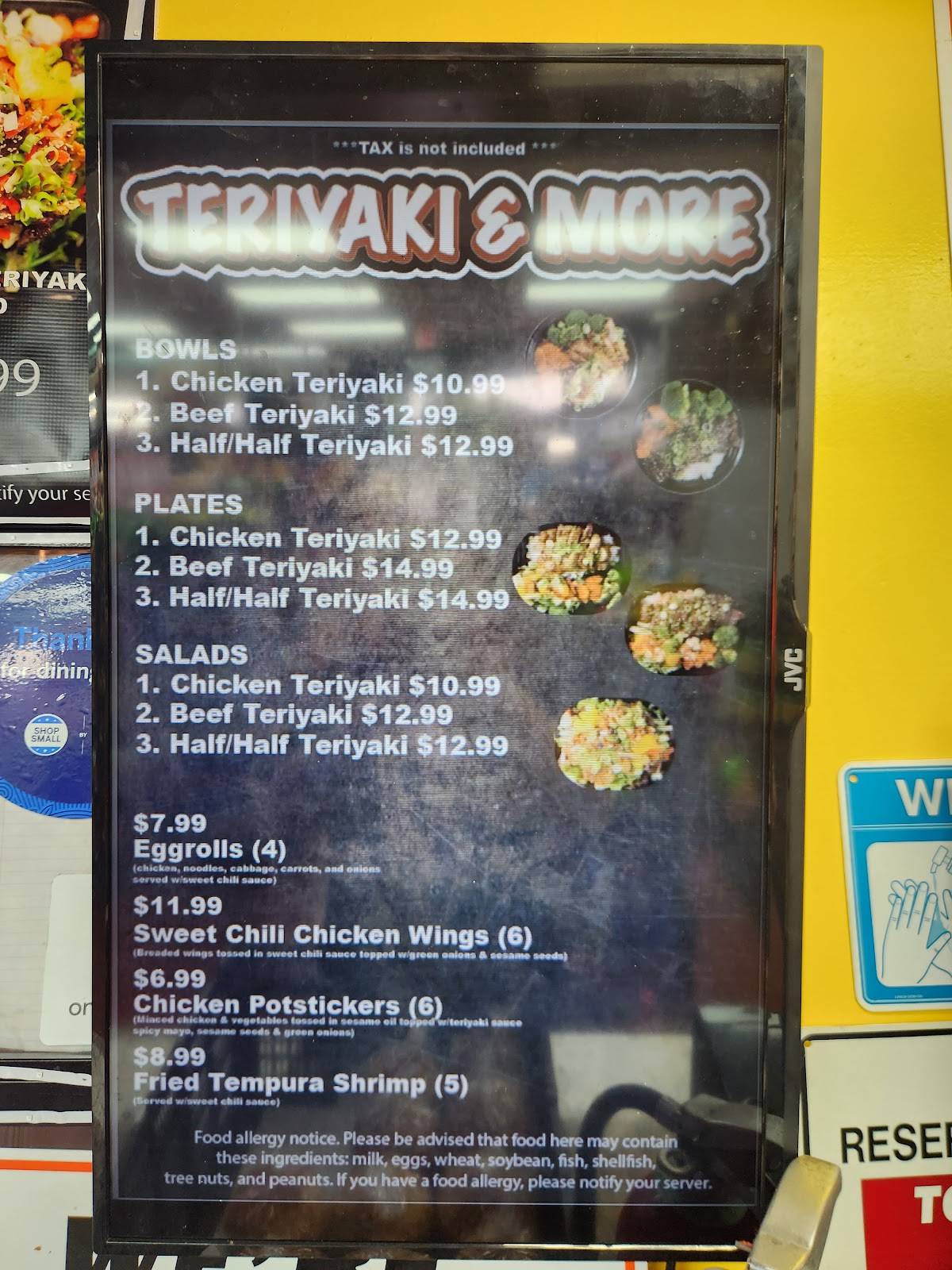 Menu at Teriyaki & More restaurant, Fresno
