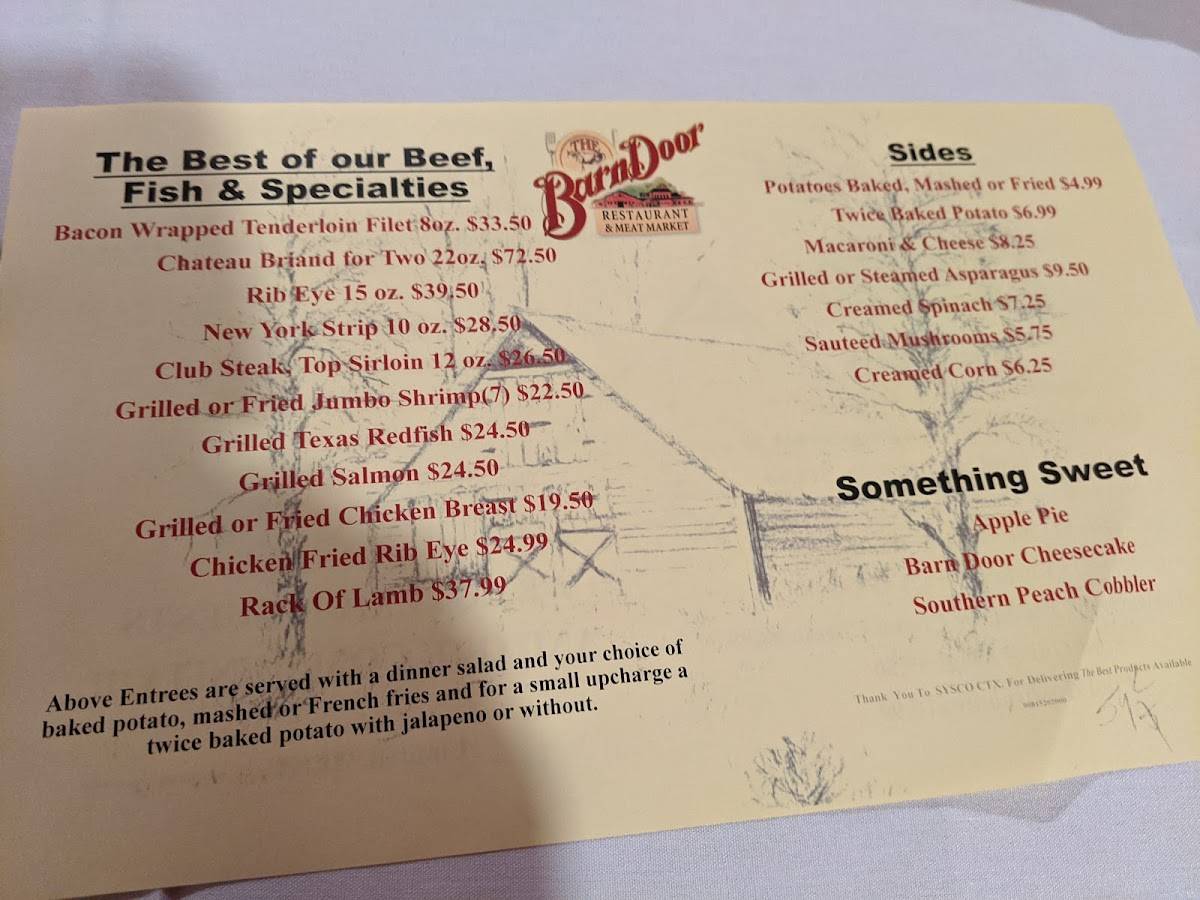 The Barn Door Restaurant & Meat Market Photos at Paul Brower blog