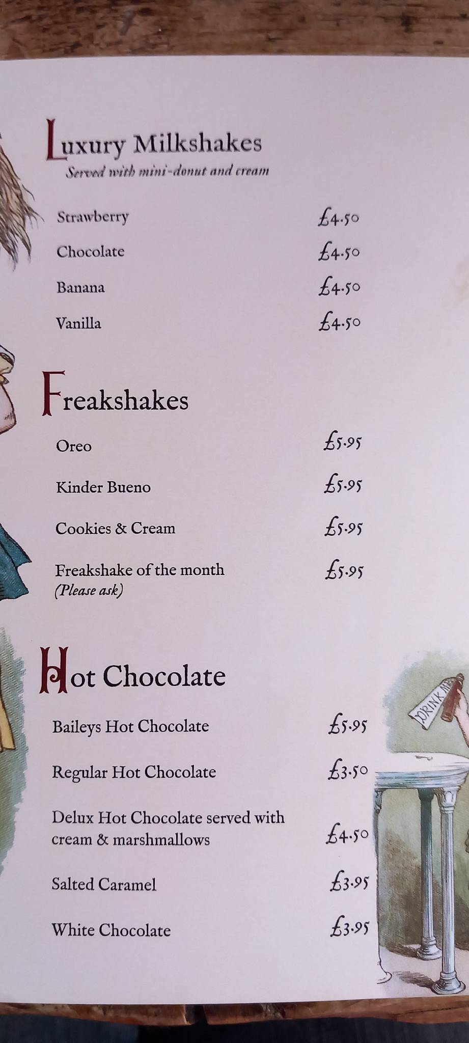 Menu at The Bay Tree Vintage Tea Room pub & bar, Welshpool