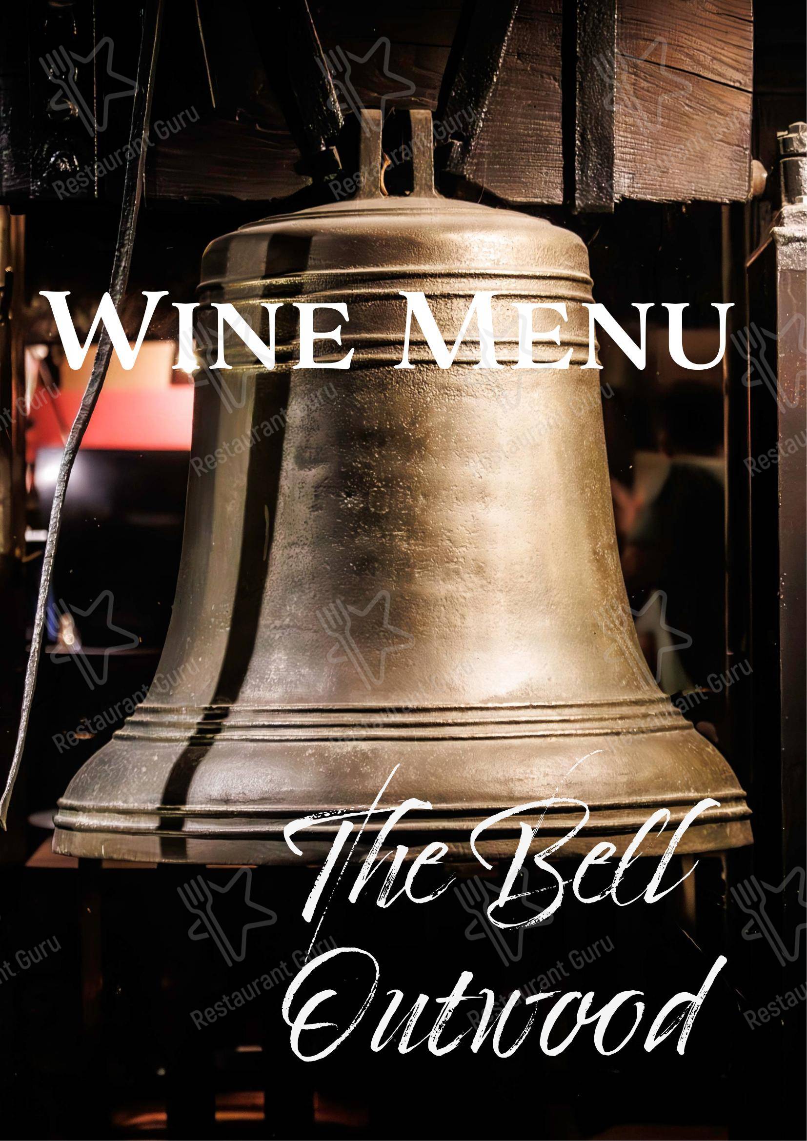 Menu at The Bell Inn, Outwood, Surrey. RH1 5PN restaurant, Outwood