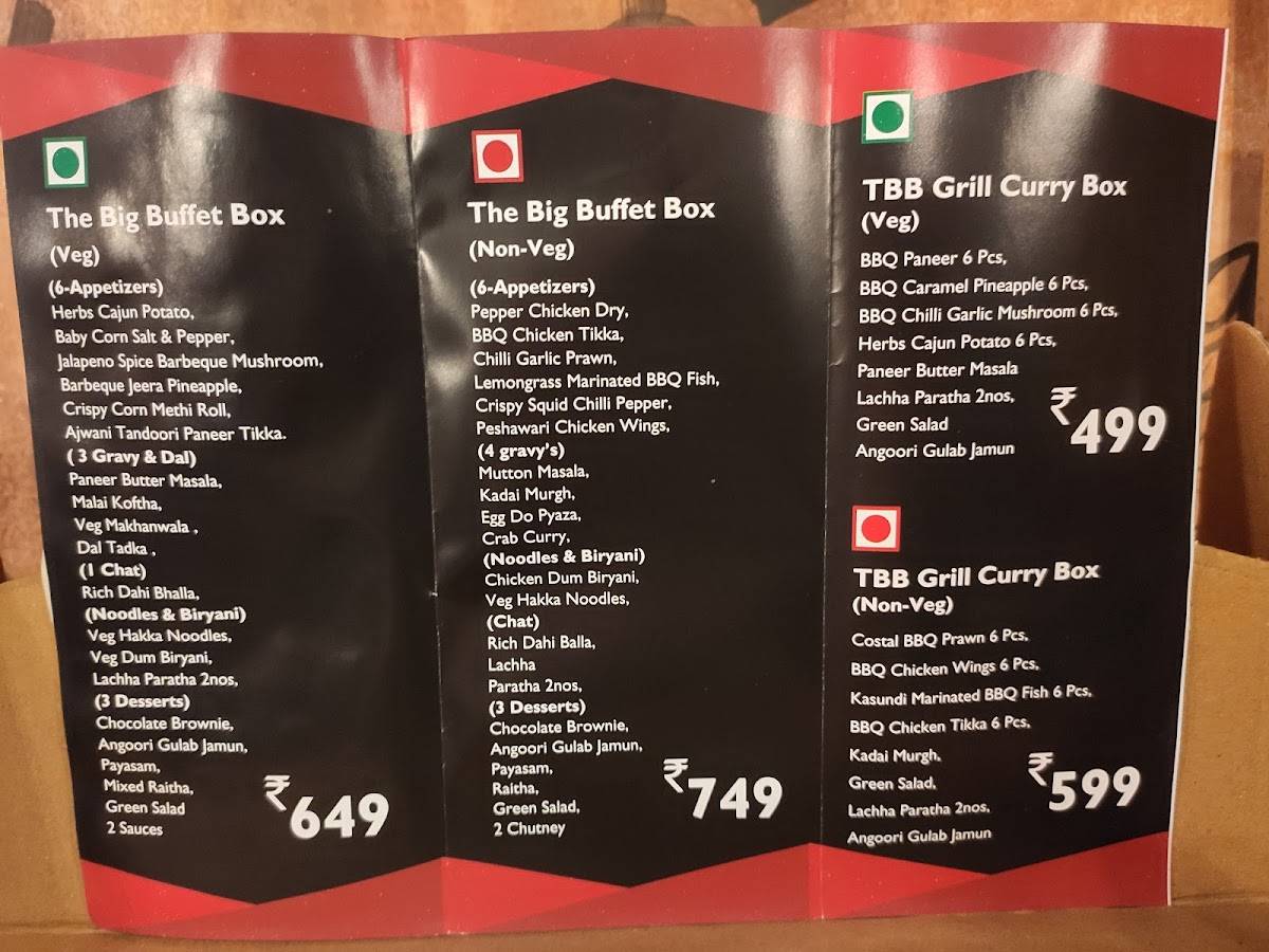 Menu at The Big Barbeque - Buffet - Bengaluru - Marathahalli, Bengaluru, 88