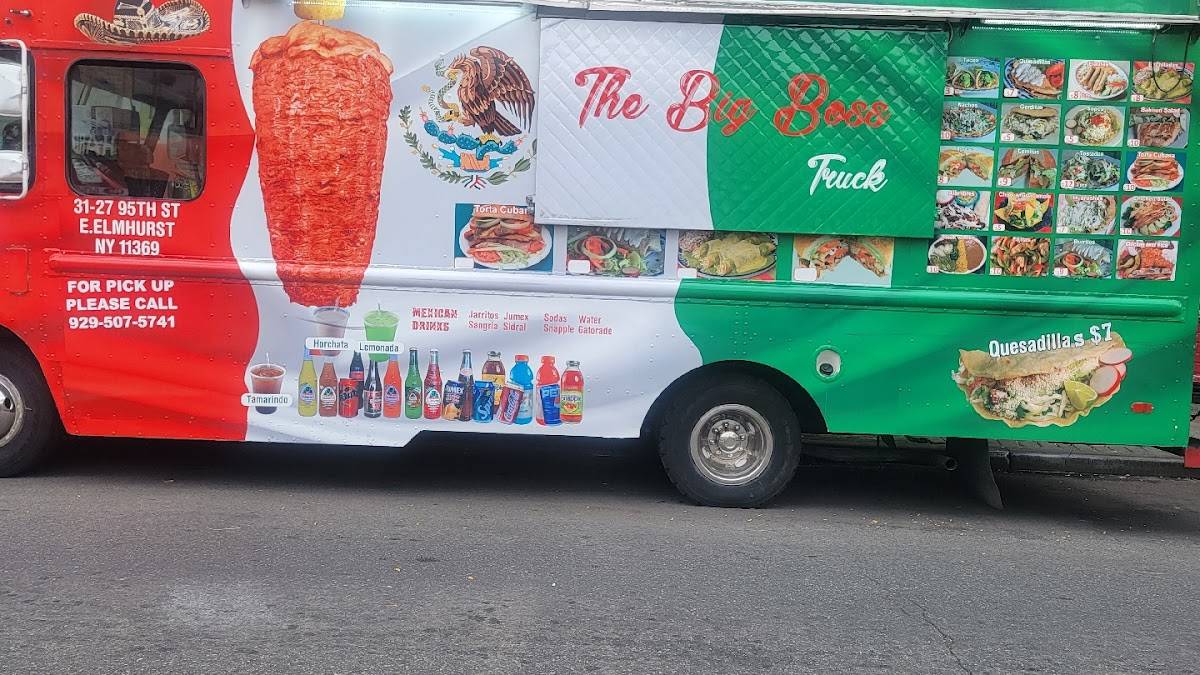 Menu at The Big Boss Mexican Food Truck restaurant, New York City, 55 ...